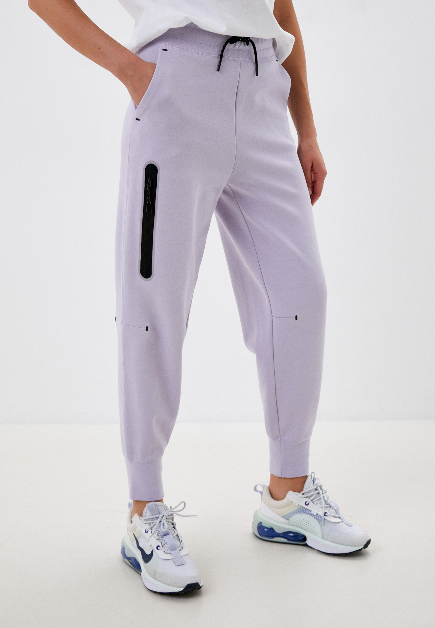 Брюки спортивные Nike W Nsw Tch Flc Pant Hr цвет фиолетовый