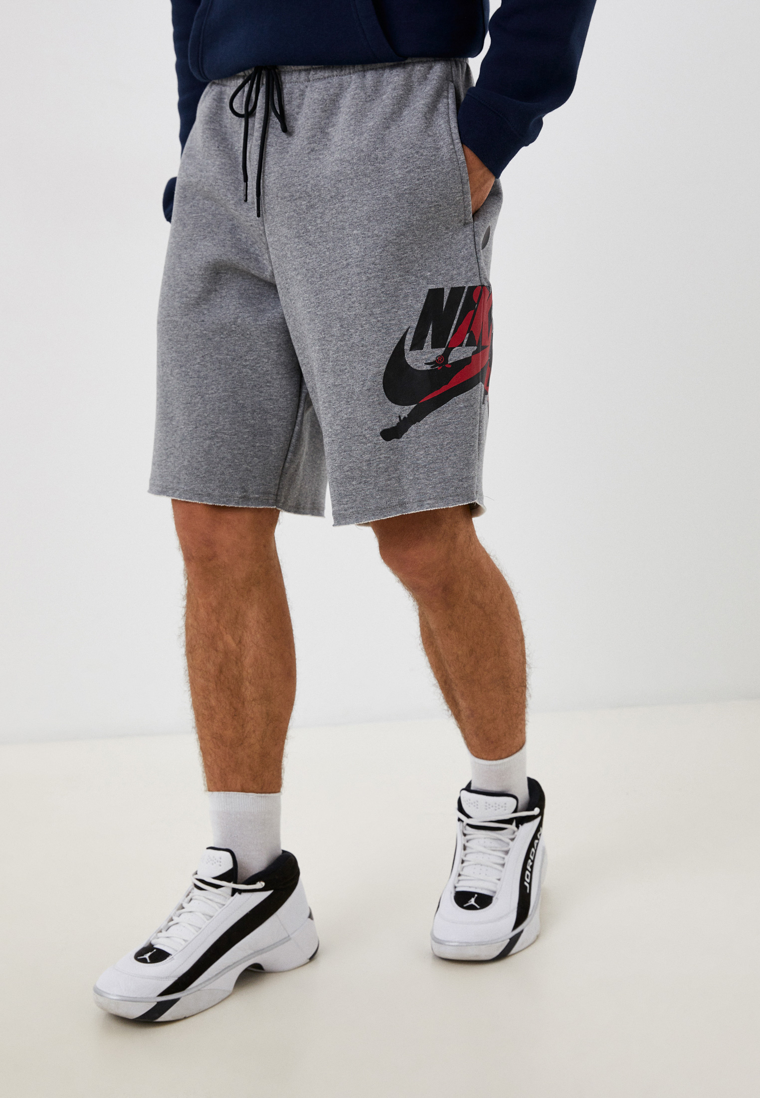 Шорты спортивные Nike NFS M J JUMPMAN CLASSICS SHORT, цвет: серый ...