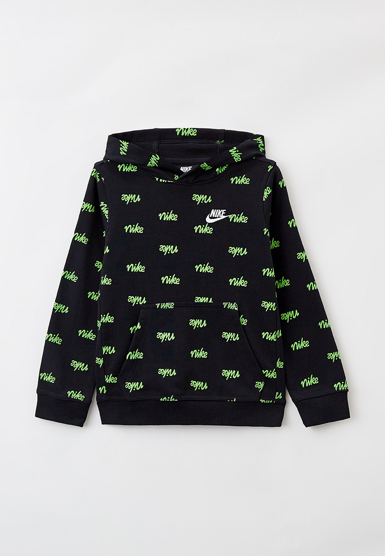 Худи Nike B NSW SCRIPT AOP PO NFS, цвет: черный, RTLABZ830101 — купить ...