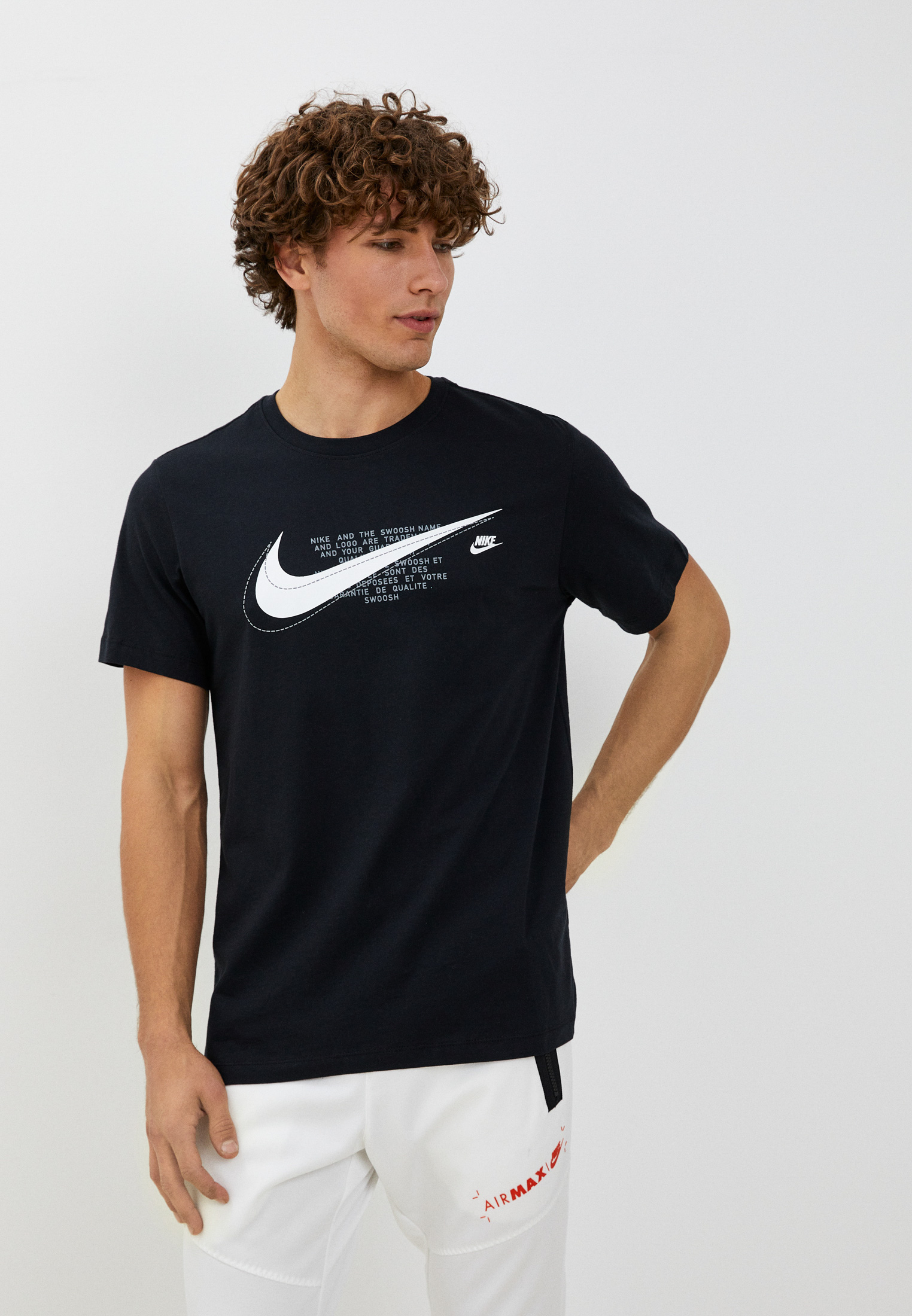 Футболка Nike M NSW COURT SS TEE FS, цвет: черный, RTLABZ830201 — купить в интернет-магазине Lamoda