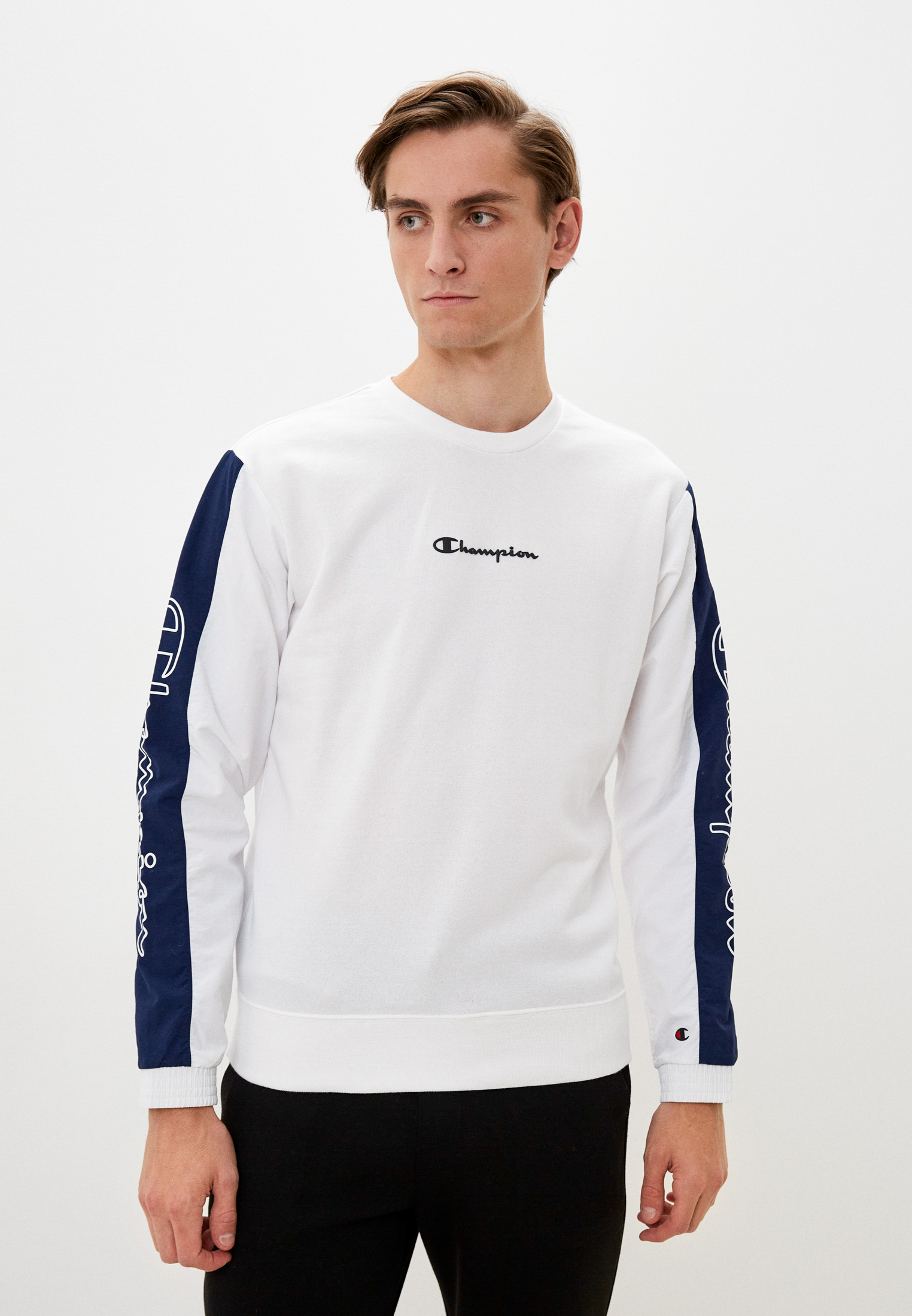 Свитшот Champion, цвет: белый, RTLABZ994401 — купить в интернет ...