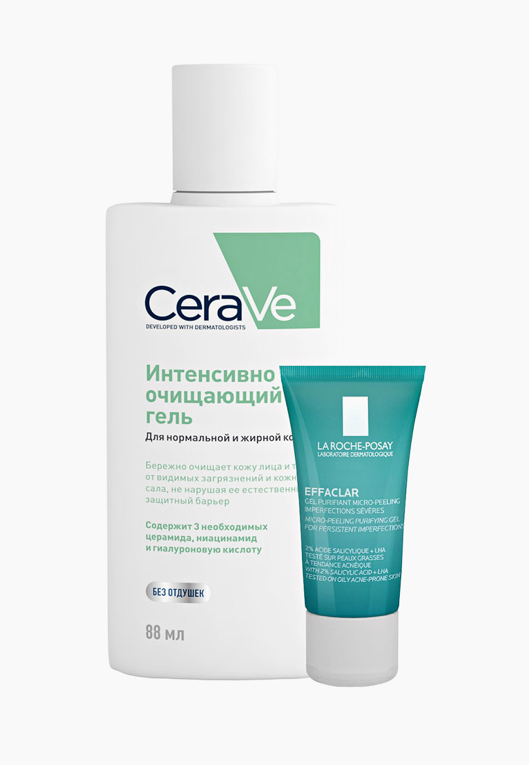 Набор для ухода за лицом CeraVe Очищающий гель CeraVe для нормальной и ...