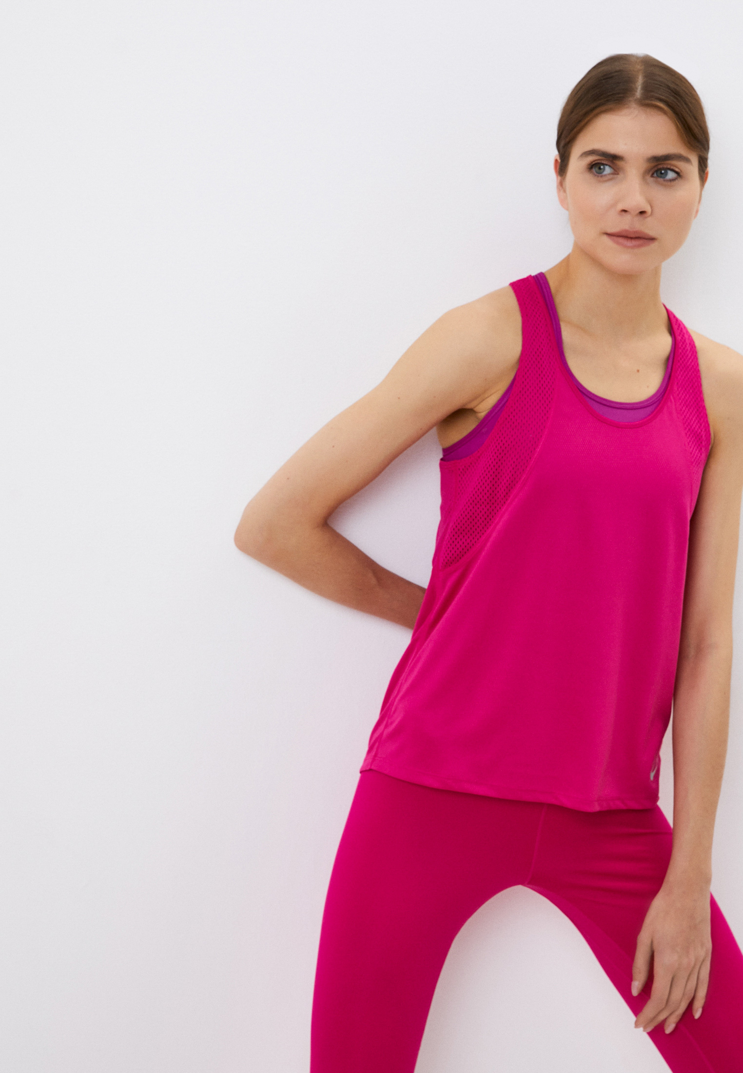 Майка спортивная Nike W NK RUN TANK, цвет: фуксия, RTLACA371601 ...