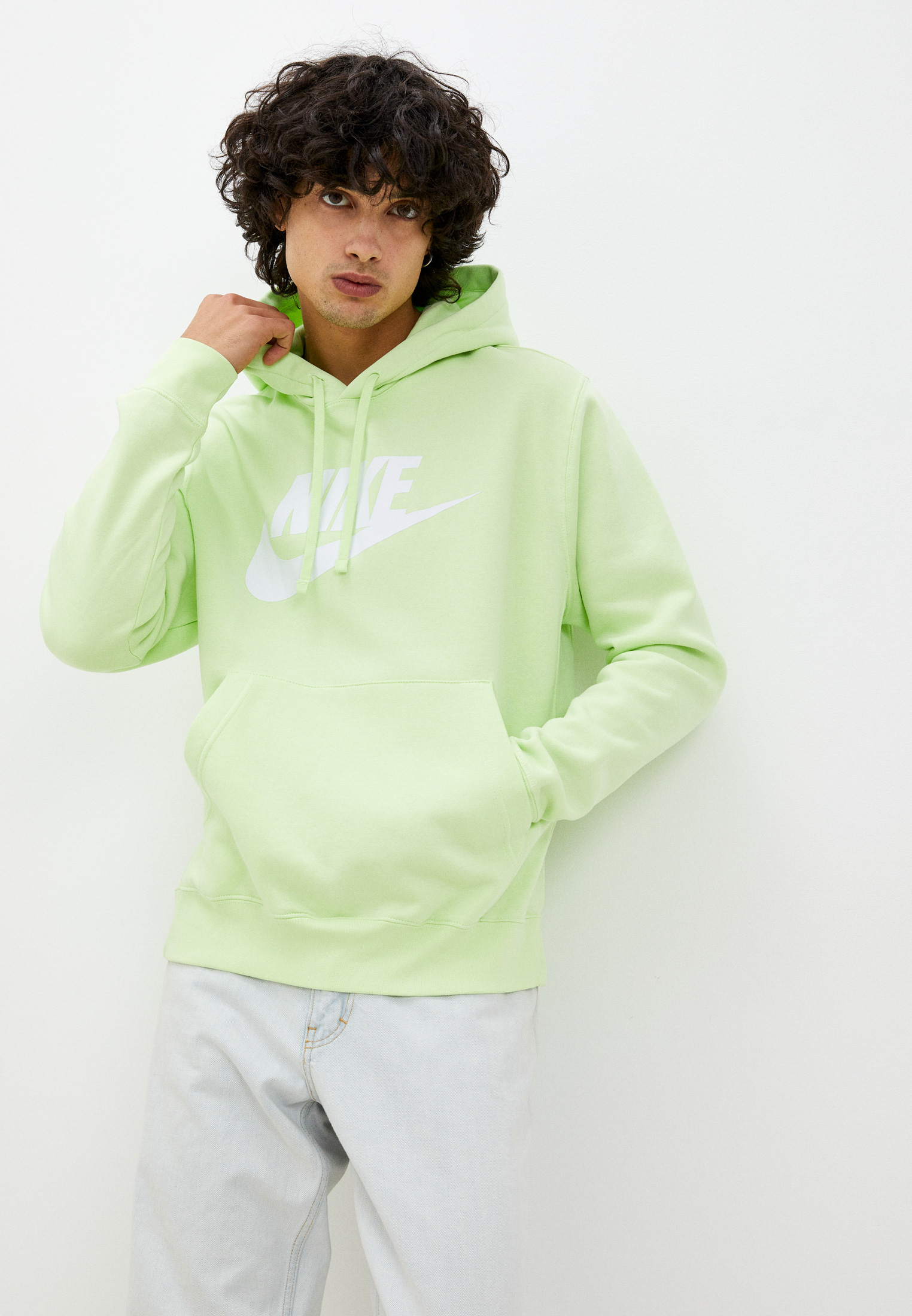 Худи Nike M NSW CLUB HOODIE PO BB GX, цвет: зеленый, RTLACA379001 ...