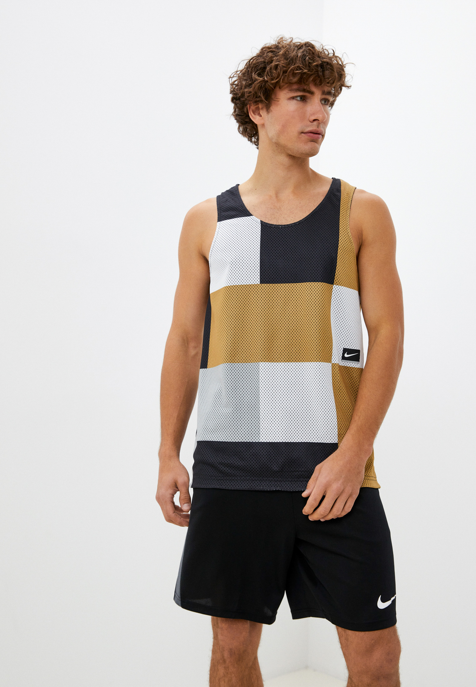 Майка спортивная Nike M NK TOP TANK PX, цвет: мультиколор, RTLACA386001 ...