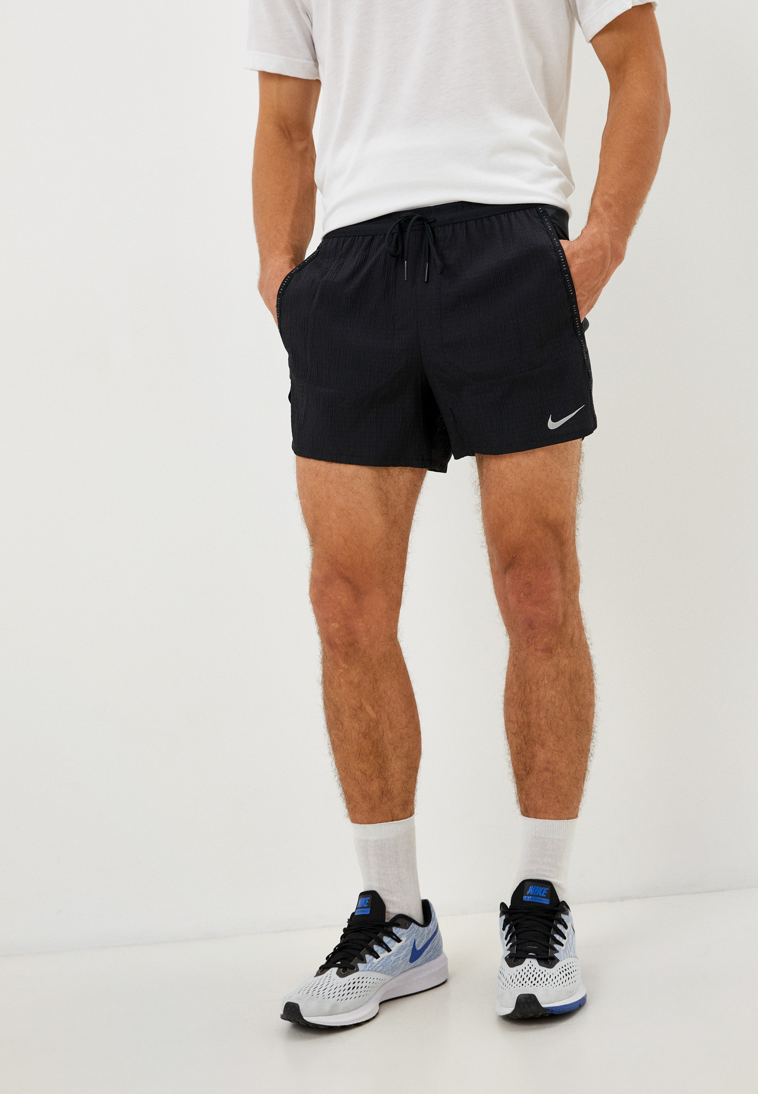 Шорты спортивные Nike M NK RN DVN FLEX STRID 5 BXBF, цвет: черный ...