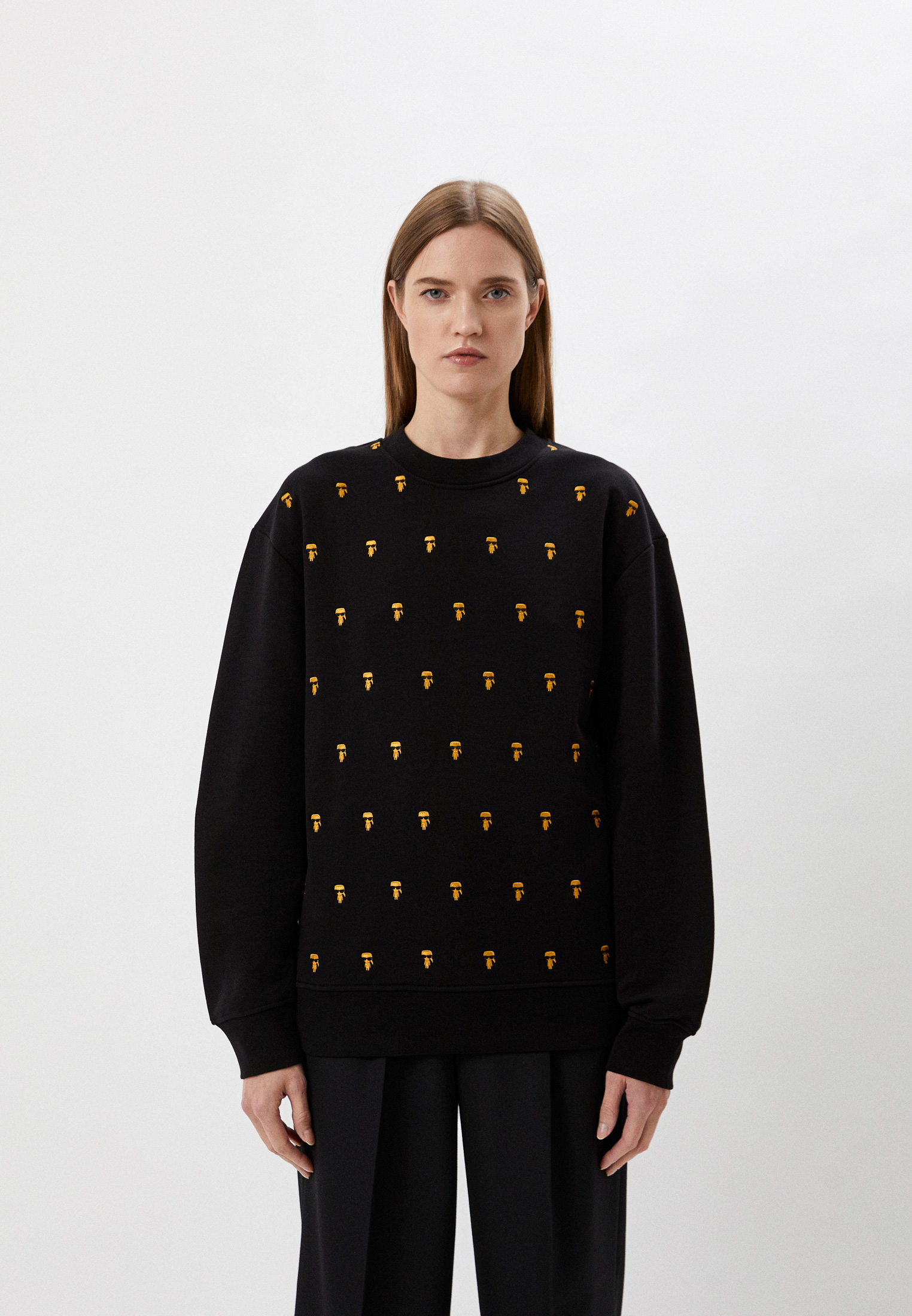 Свитшот Karl Lagerfeld, цвет: черный, RTLACB037301 — купить в интернет ...