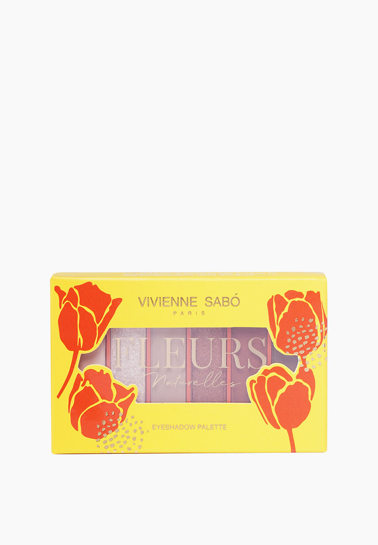 Палетка для глаз Vivienne Sabo Fleurs naturelles, тон 02, 5 г, цвет: бежевый, RTLACB196501 ...