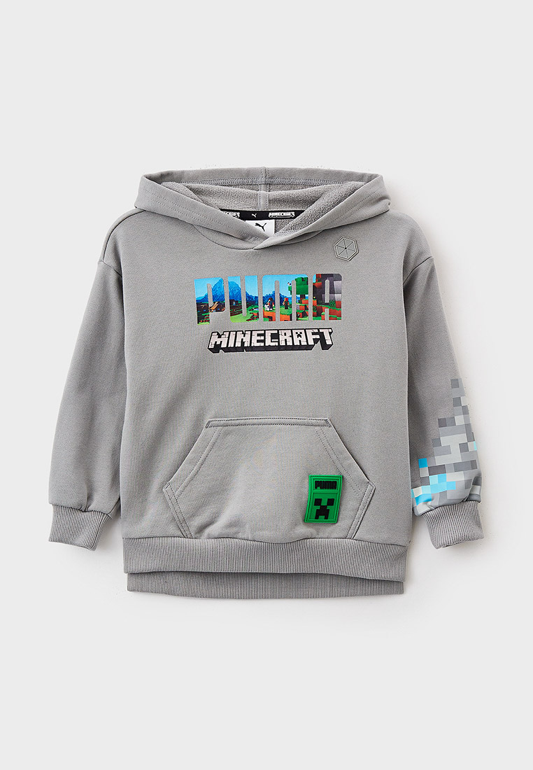 Худи PUMA PUMA x MINECRAFT Hoodie, цвет: серый, RTLACB489601 — купить в ...