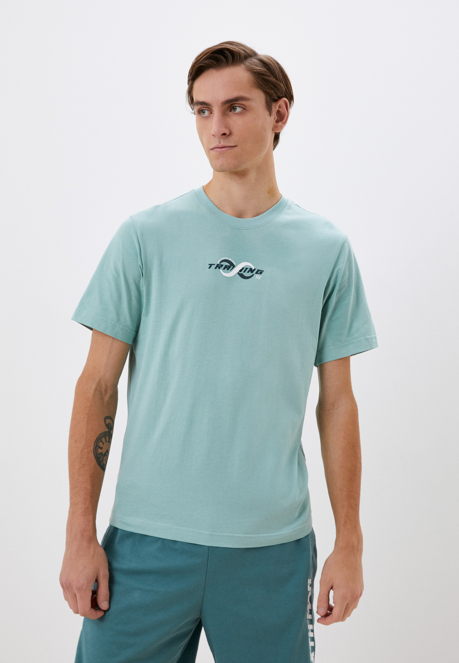 Футболка 361 Short Sleeve T-shirt, цвет: бирюзовый, RTLACB624401 ...