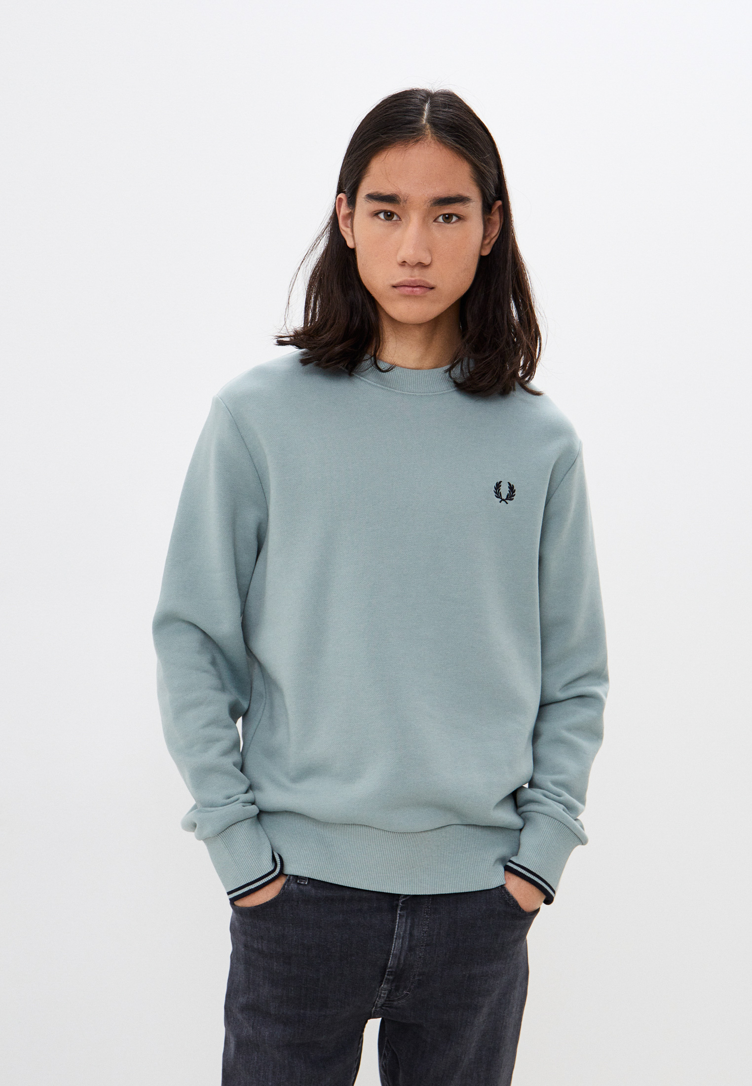 Свитшот Fred Perry, цвет: бирюзовый, RTLACC270401 — купить в интернет ...