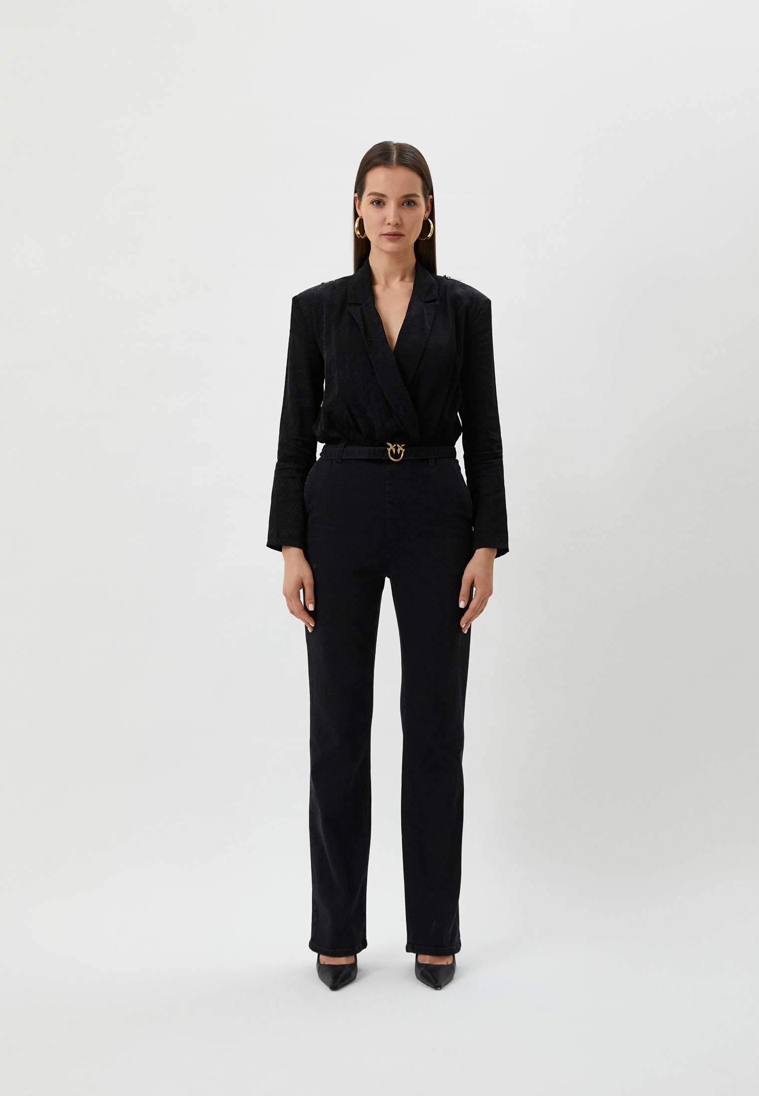 Комбинезон джинсовый Pinko, цвет: черный, RTLACC819002 — купить в ...