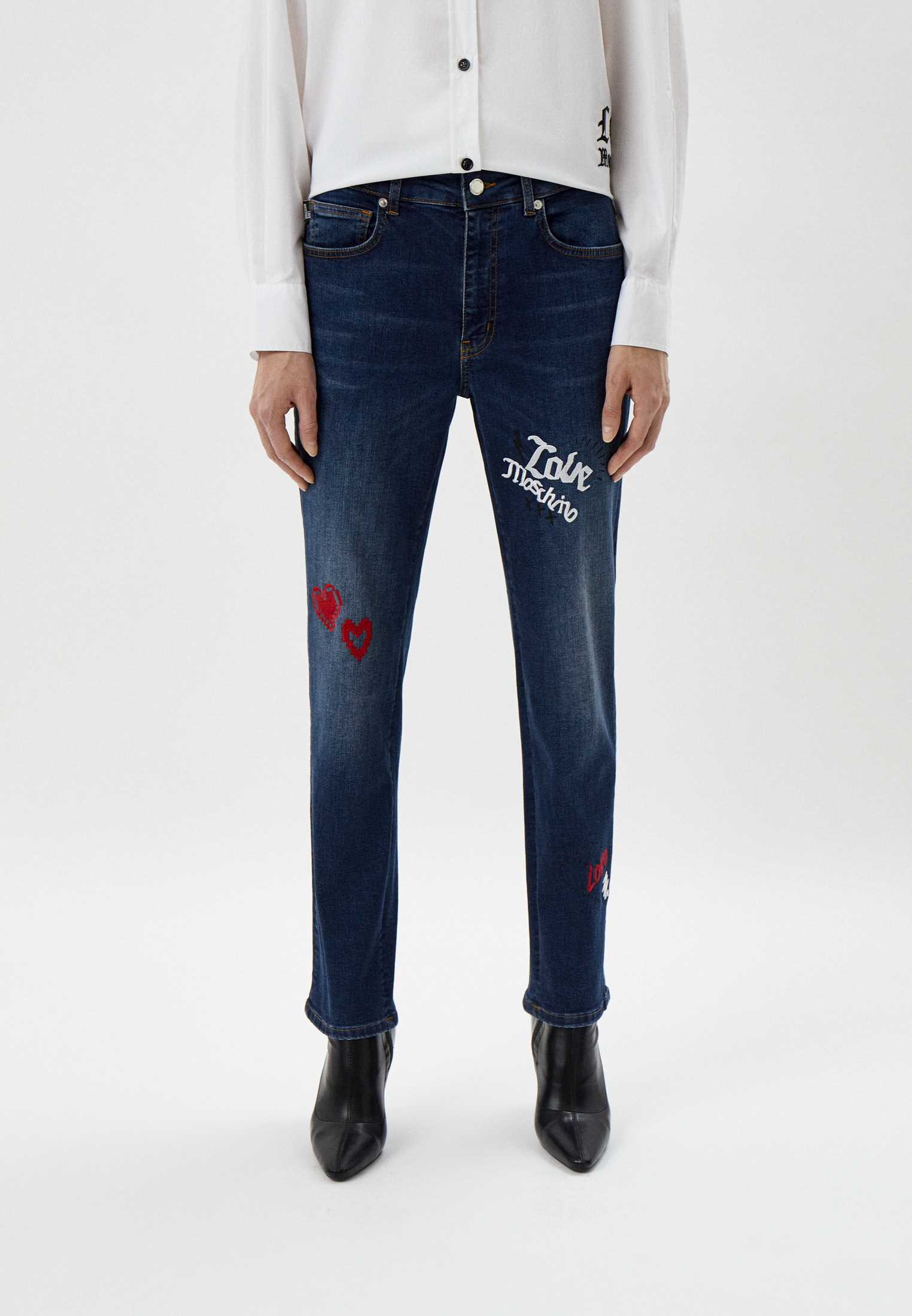 Джинсы Love Moschino, цвет: синий, RTLACC824001 — купить в интернет ...