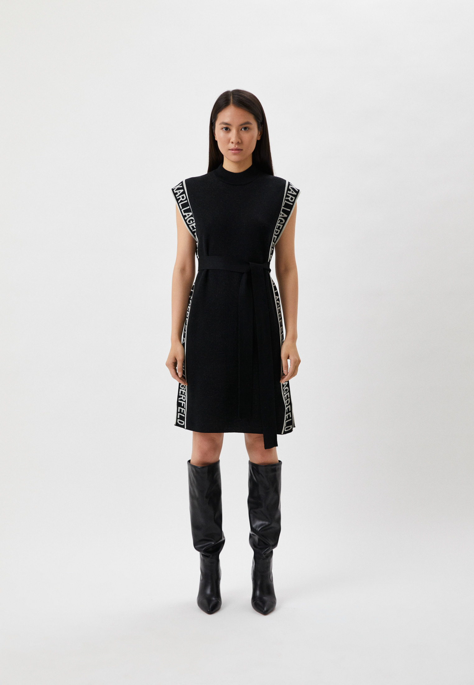 Платье Karl Lagerfeld, цвет: черный, RTLACC852801 — купить в интернет ...