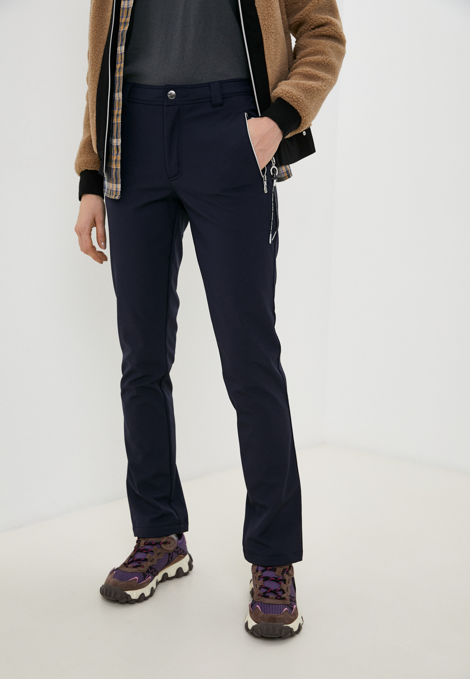 Брюки Luhta LUHTA EROTTAJA, цвет: синий, RTLACD279801 — купить в интернет-магазине Lamoda