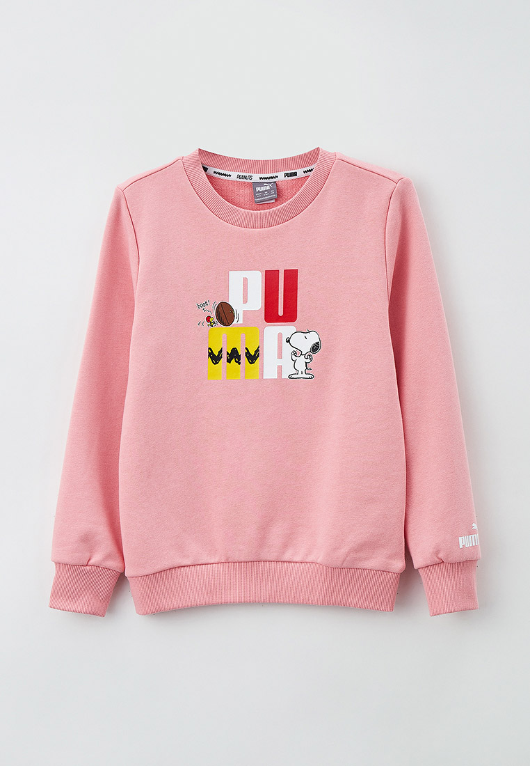 Свитшот PUMA PUMA x PEANUTS Crew TR Peony, цвет: розовый, RTLACD619501 ...