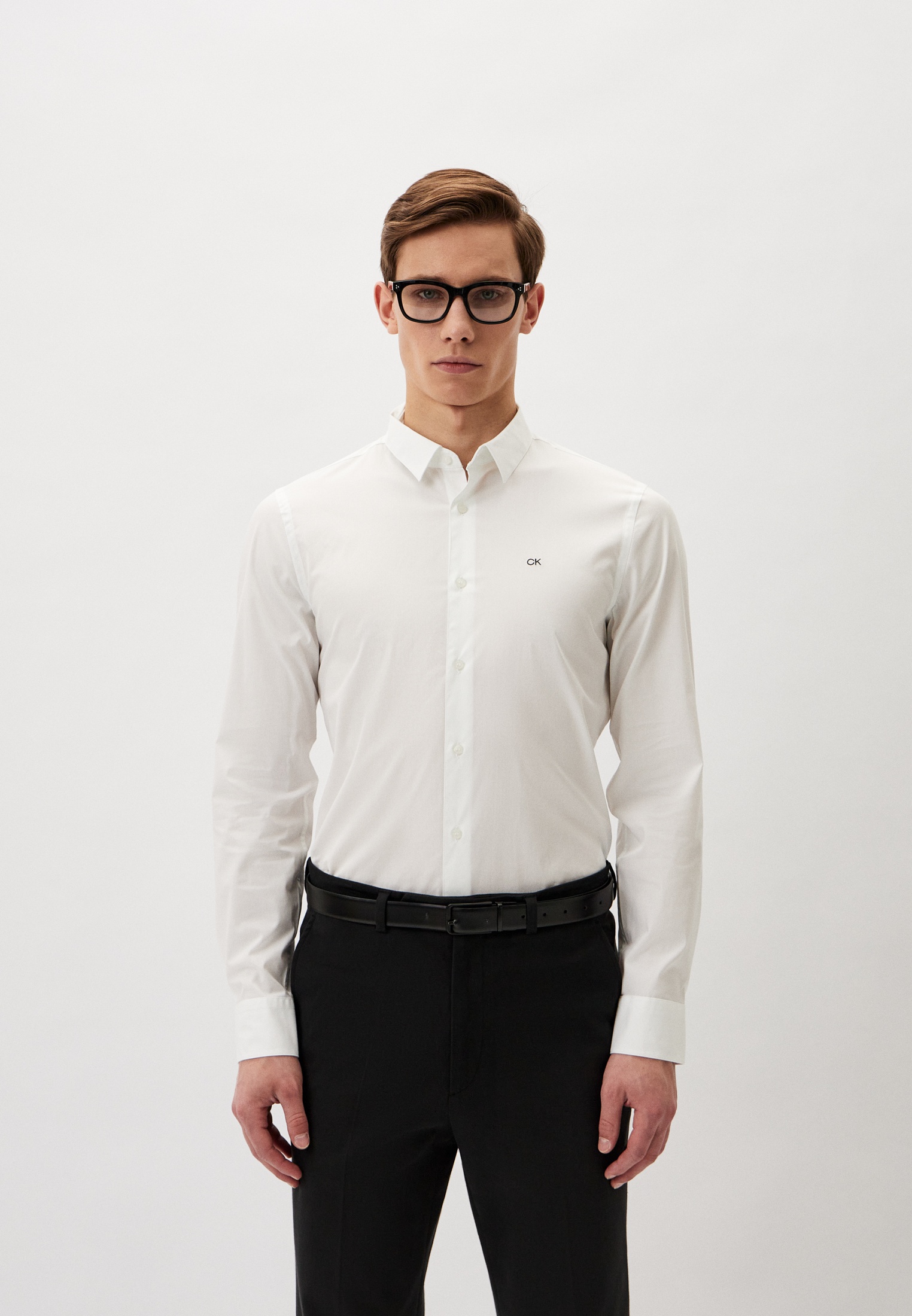 Рубашка Calvin Klein, цвет: белый, RTLACS356201 — купить в интернет ...