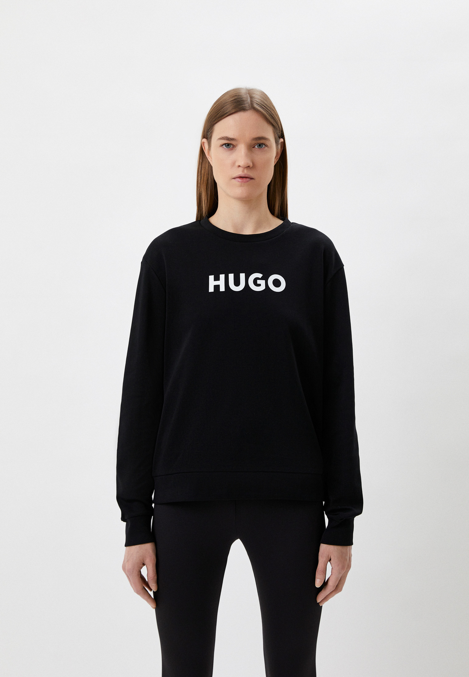 Свитшот Hugo, цвет: черный, RTLACE177101 — купить в интернет-магазине ...