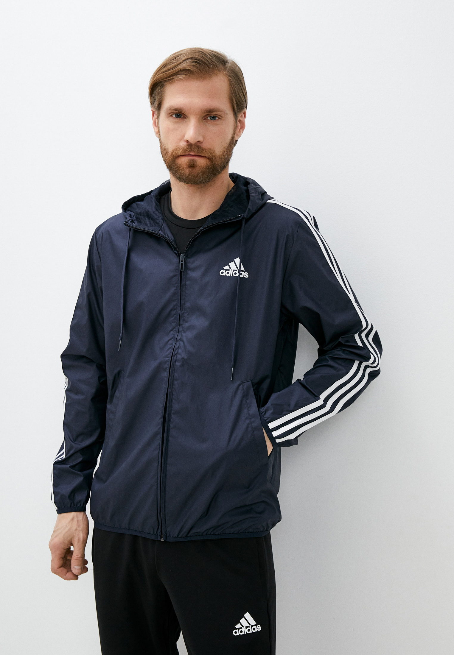 Ветровка adidas M 3S WV WB, цвет: синий, RTLACE526601 — купить в ...