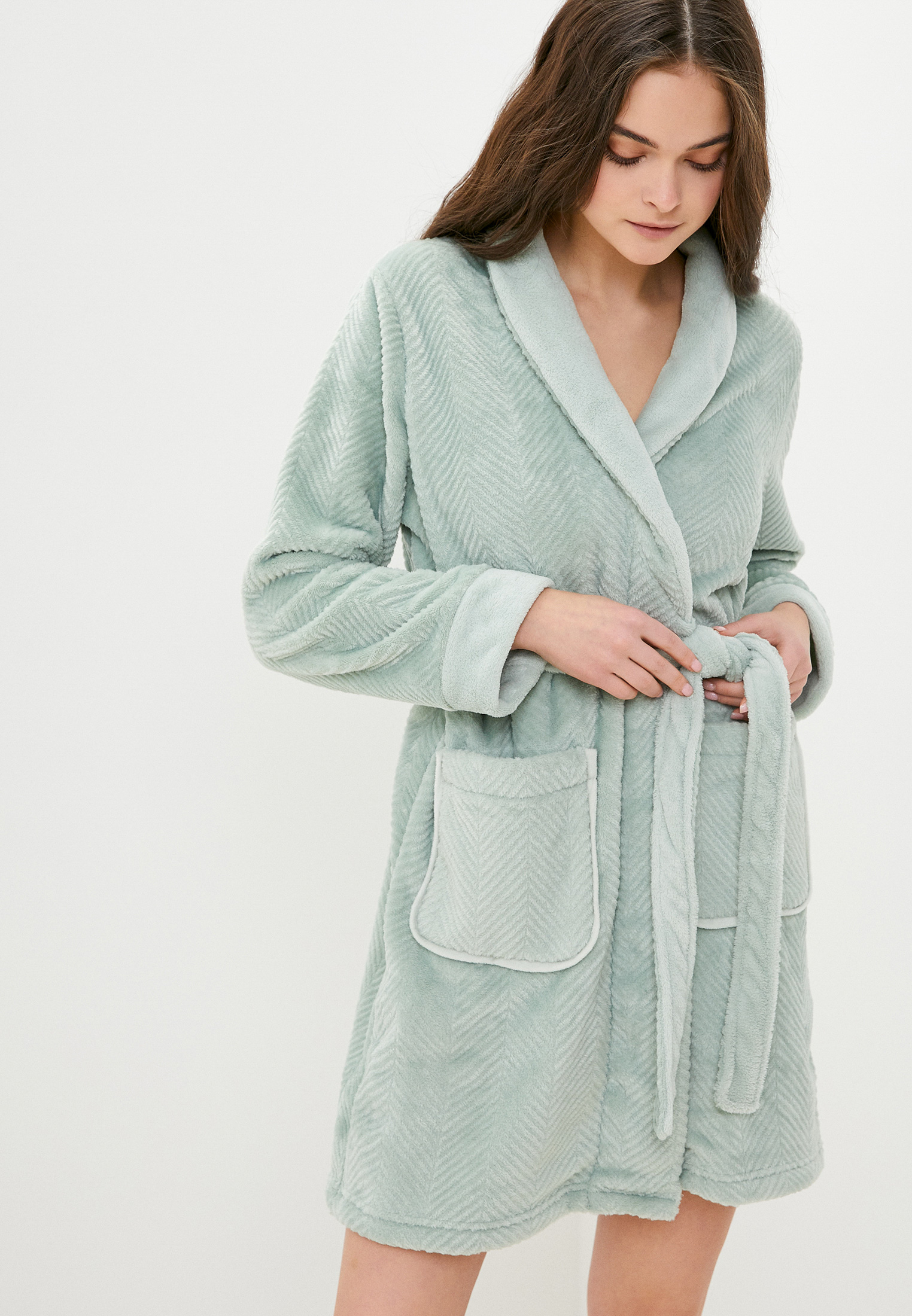 Халат домашний women'secret, цвет: бирюзовый, RTLACE600801 — купить в ...