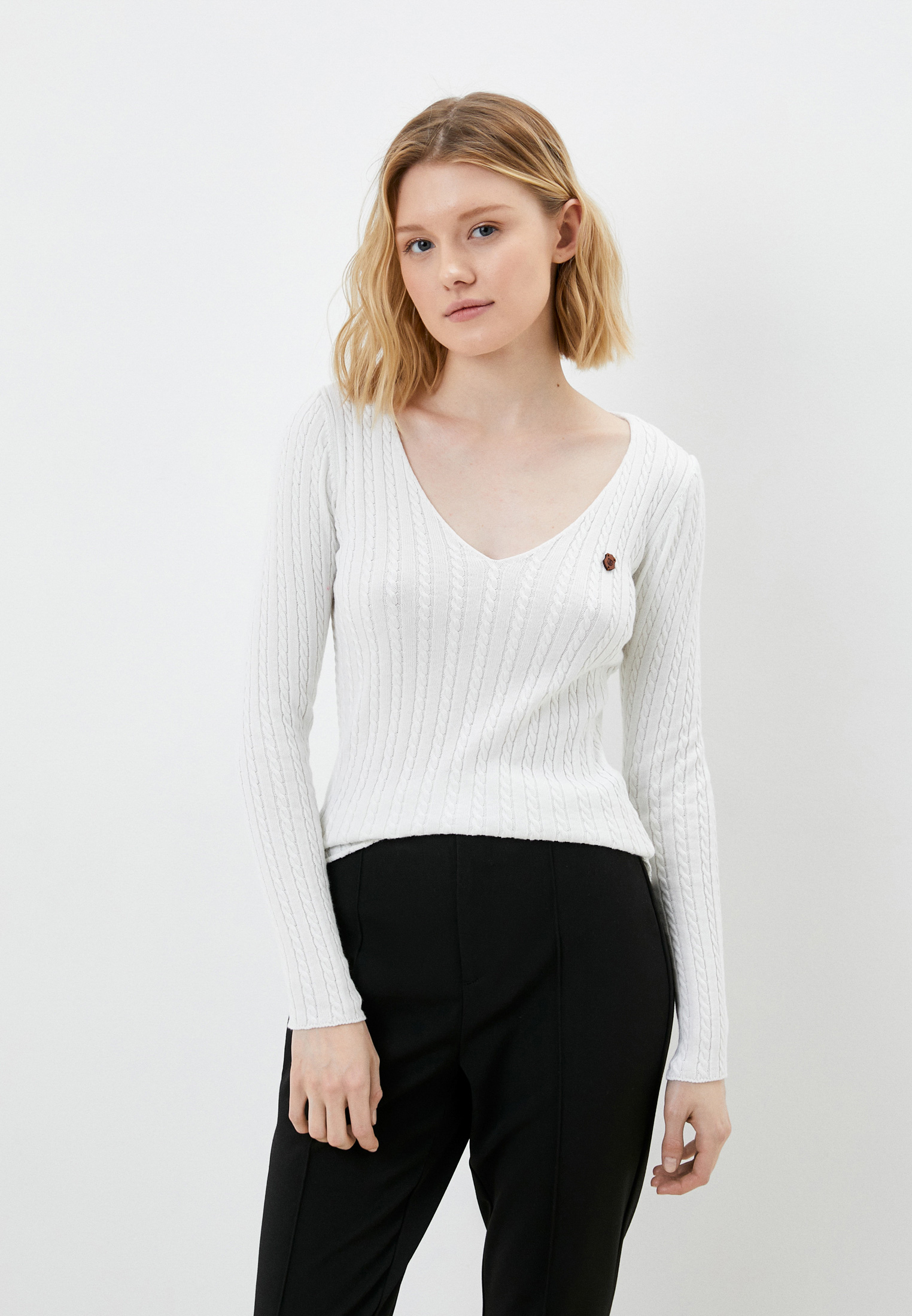 Пуловер Jimmy Sanders, цвет: белый, RTLACE628101 — купить в интернет ...