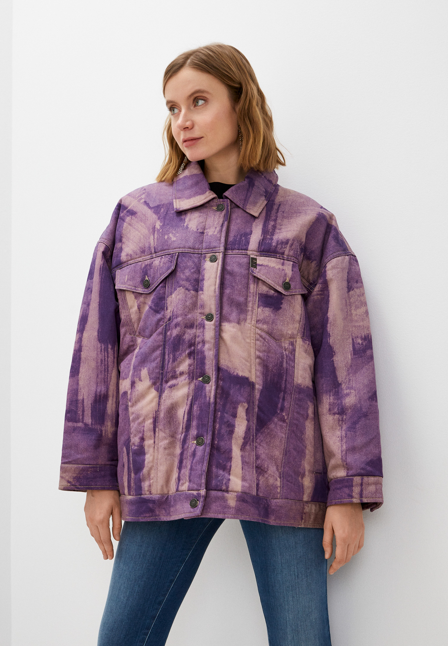 Куртка джинсовая Diesel, цвет: фиолетовый, RTLACE821201 — купить в ...