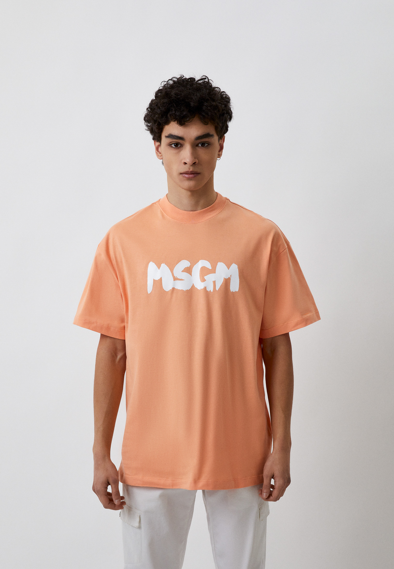 Футболка MSGM, цвет: коралловый, RTLACF417701 — купить в интернет ...