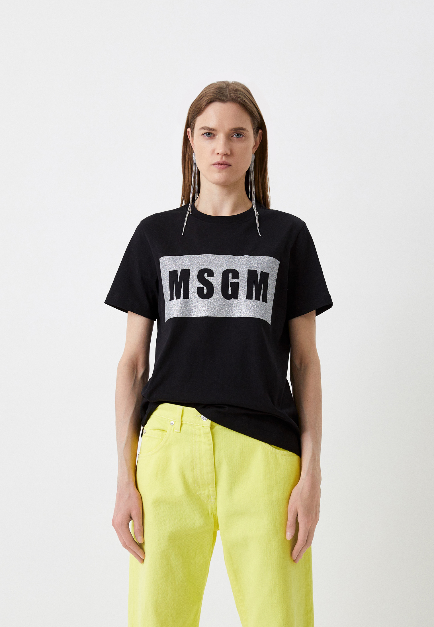 Футболка MSGM, цвет: черный, RTLACF418201 — купить в интернет-магазине ...