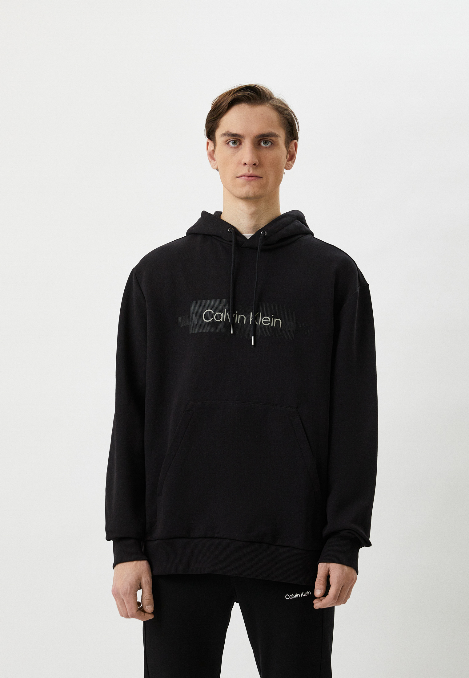 Худи Calvin Klein BIG&TALL, цвет: черный, RTLACF625101 — купить в ...