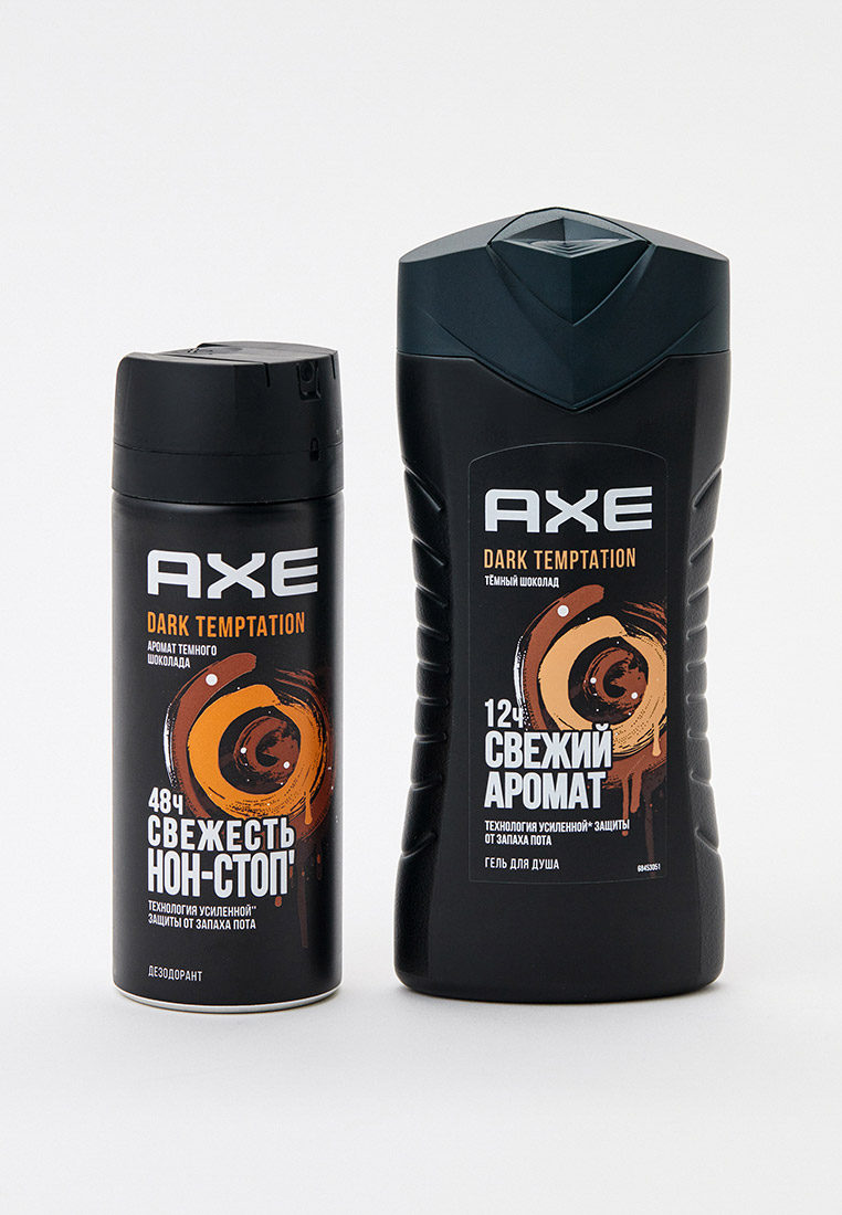 Набор для ванны и душа Axe DARK TEMPTATION (део-спрей, 150мл + гель для ...
