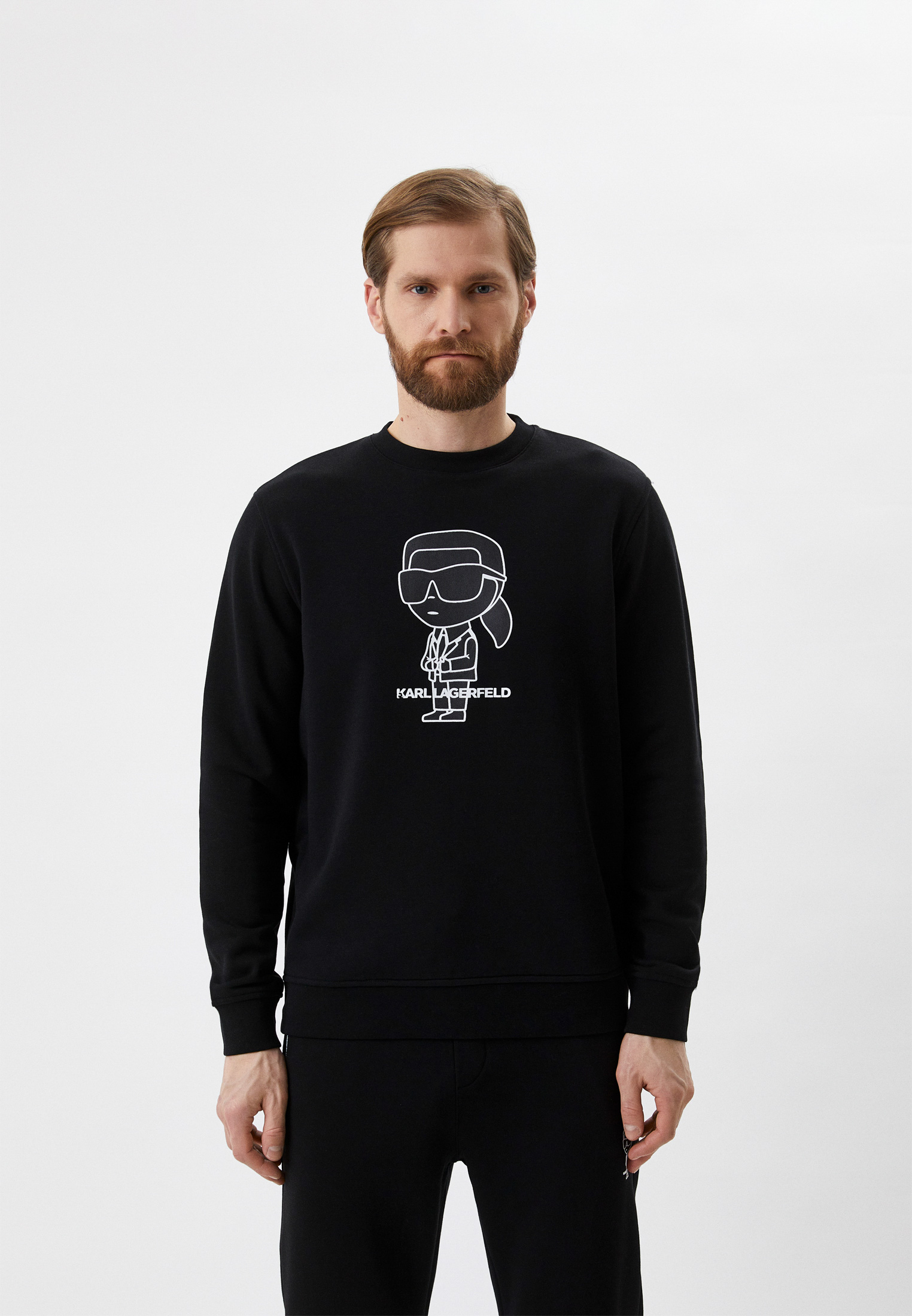Свитшот Karl Lagerfeld, цвет: черный, RTLACG001001 — купить в интернет ...