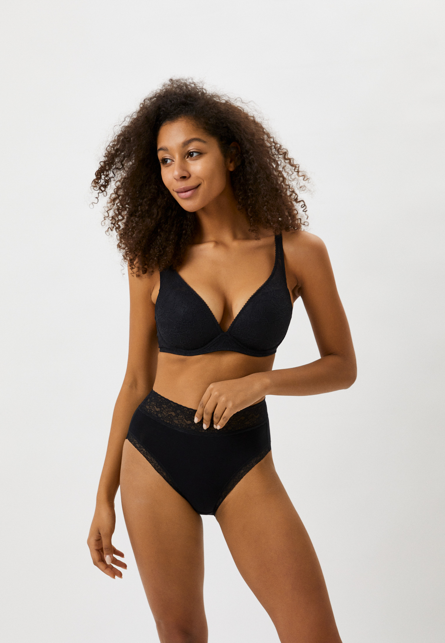 Бюстгальтер UNIQLO без косточек (Shape Lift), цвет: черный ...