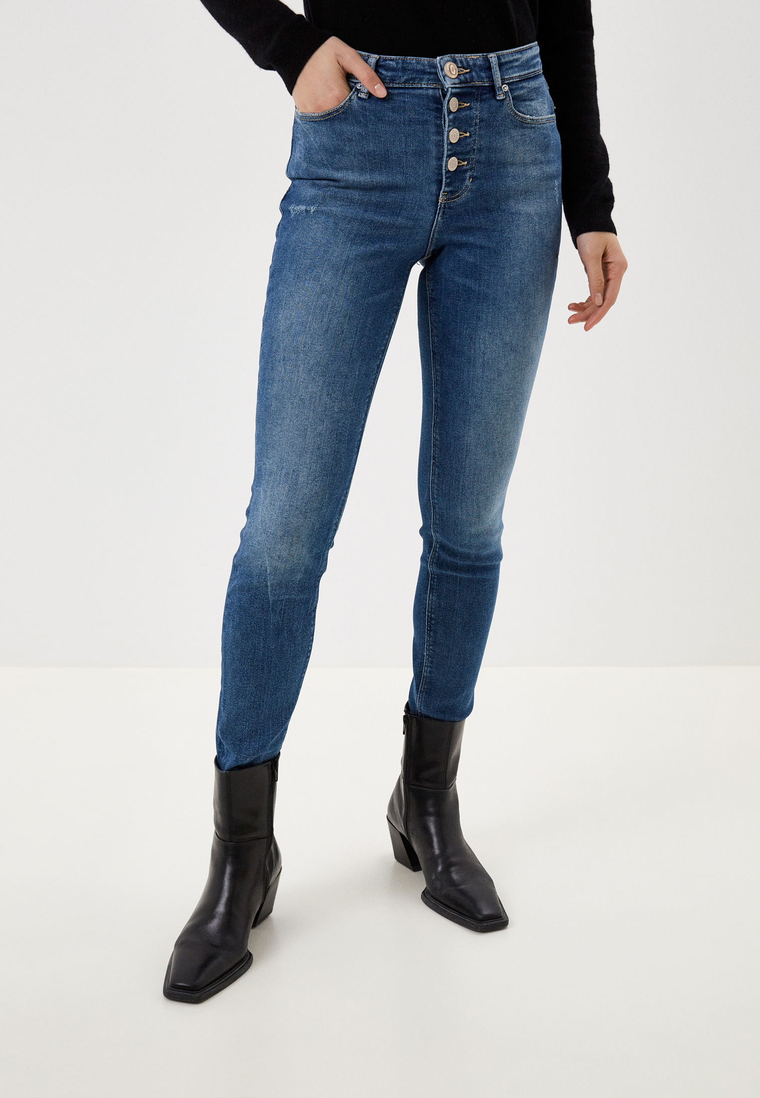Джинсы Guess 1981 EXPOSED BUTTON, цвет: синий, RTLACG170101 — купить в ...