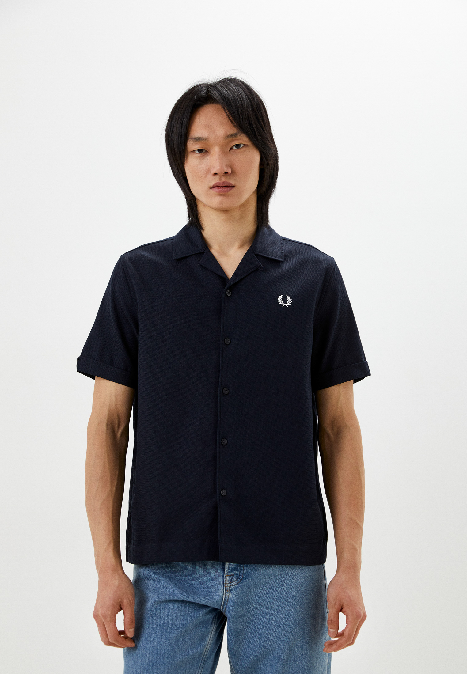 Рубашка Fred Perry, цвет: синий, RTLACG356201 — купить в интернет ...