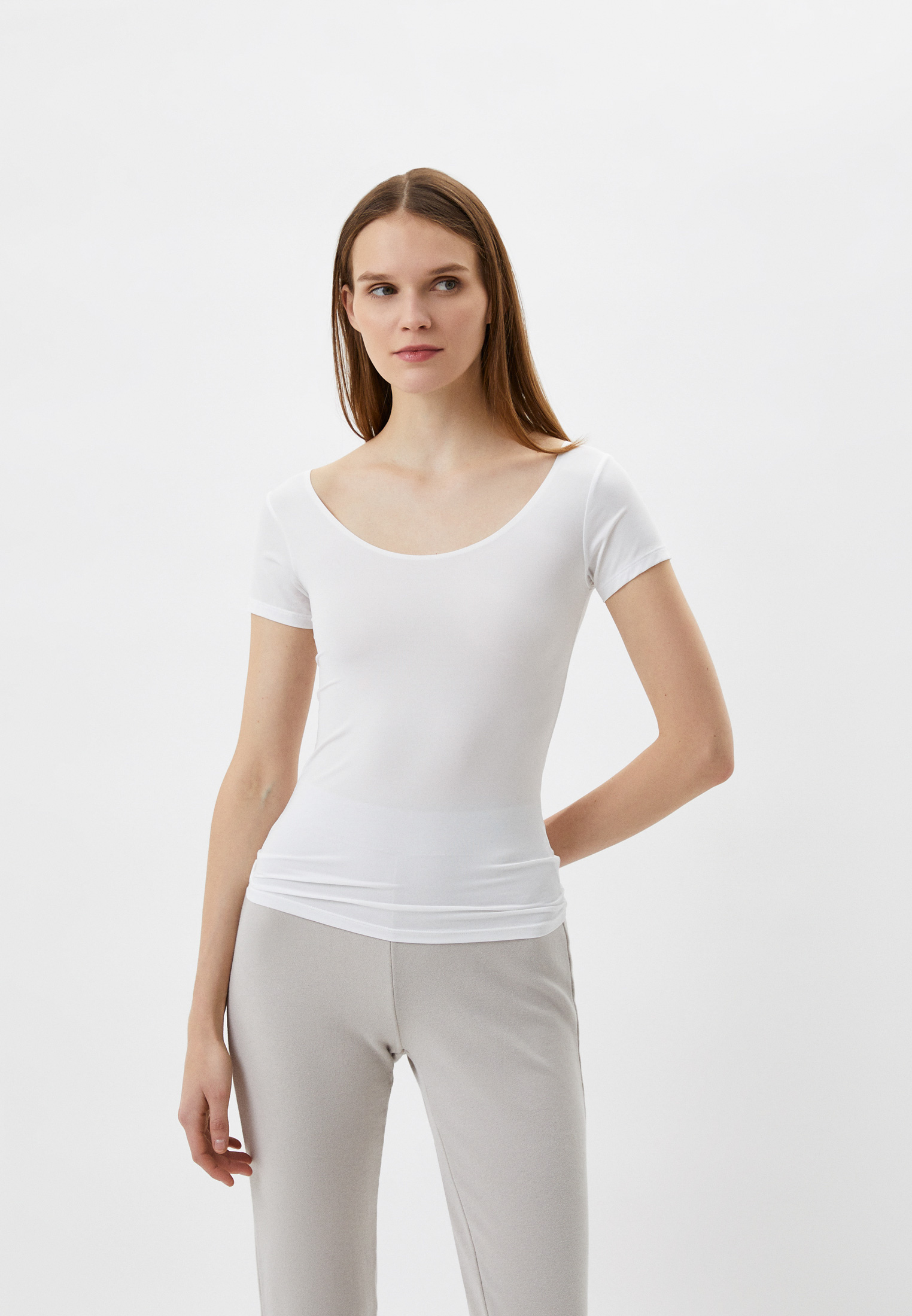 Футболка UNIQLO AIRism, цвет: белый, RTLACG461901 — купить в интернет ...