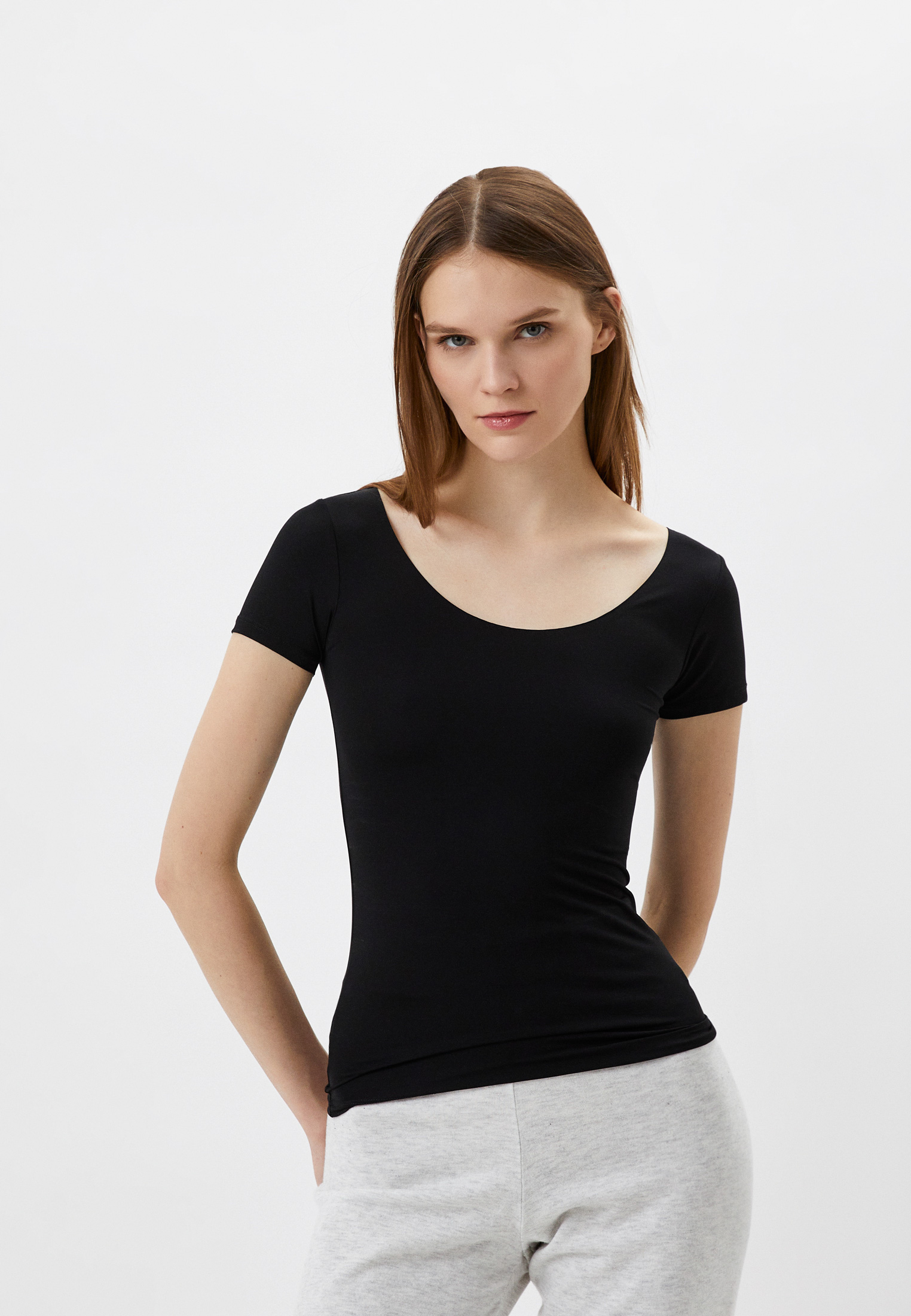 Футболка UNIQLO AIRism, цвет: черный, RTLACG462001 — купить в интернет ...