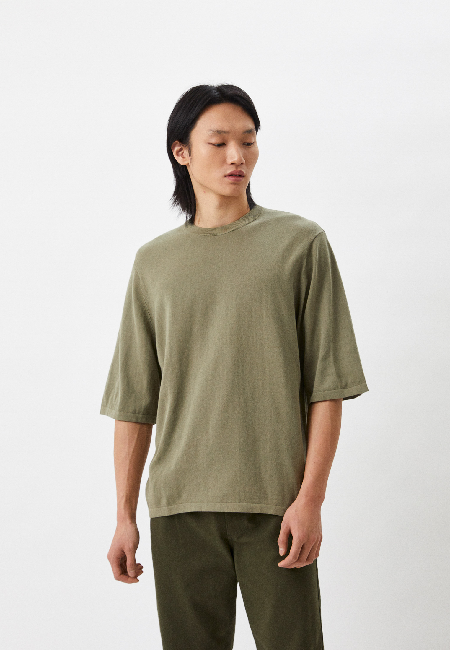 Футболка UNIQLO Uniqlo U, цвет: зеленый, RTLACG821801 — купить в ...