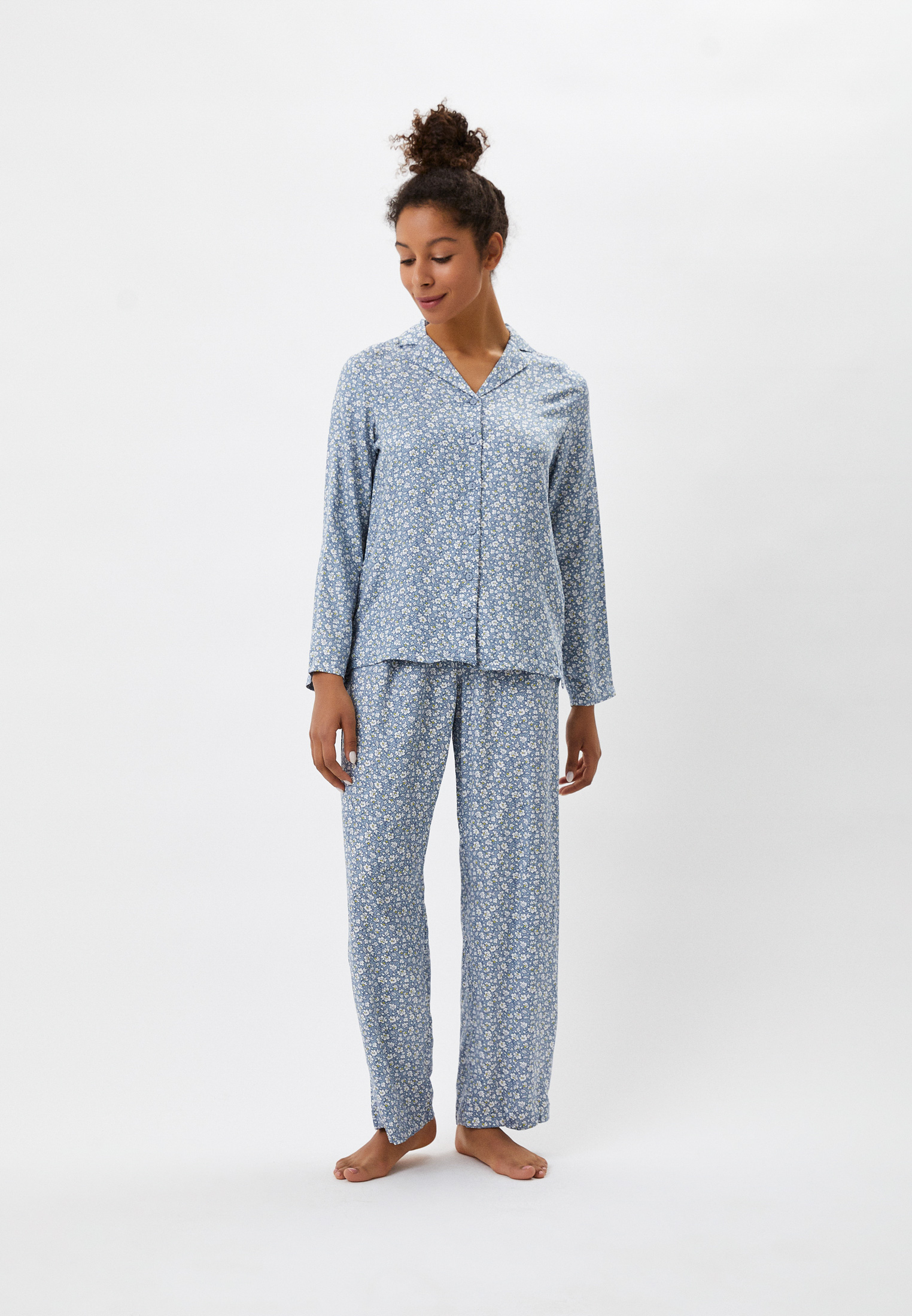 Пижама UNIQLO Joy of Print, цвет: голубой, RTLACG873401 — купить в ...