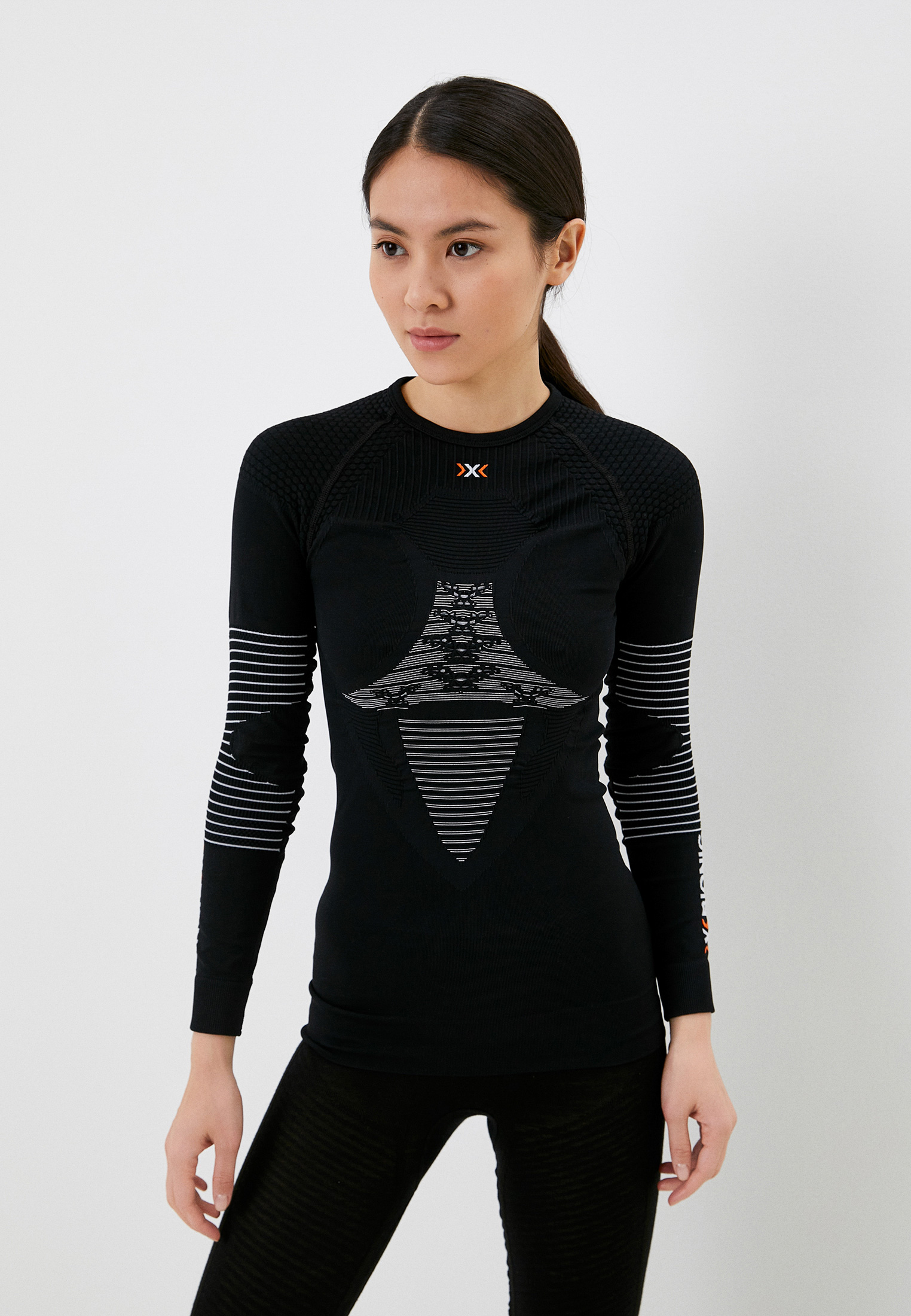 Термобелье верх X-Bionic ENERGIZER 4.0 SHIRT ROUND NECK LG SL, цвет: черный, RTLAEE468802 ...