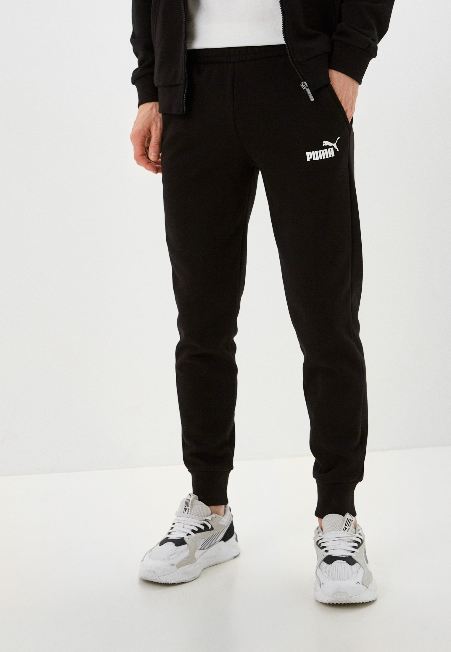 Брюки спортивные PUMA ESS Slim Pants FL, цвет: черный, RTLACH549001 ...