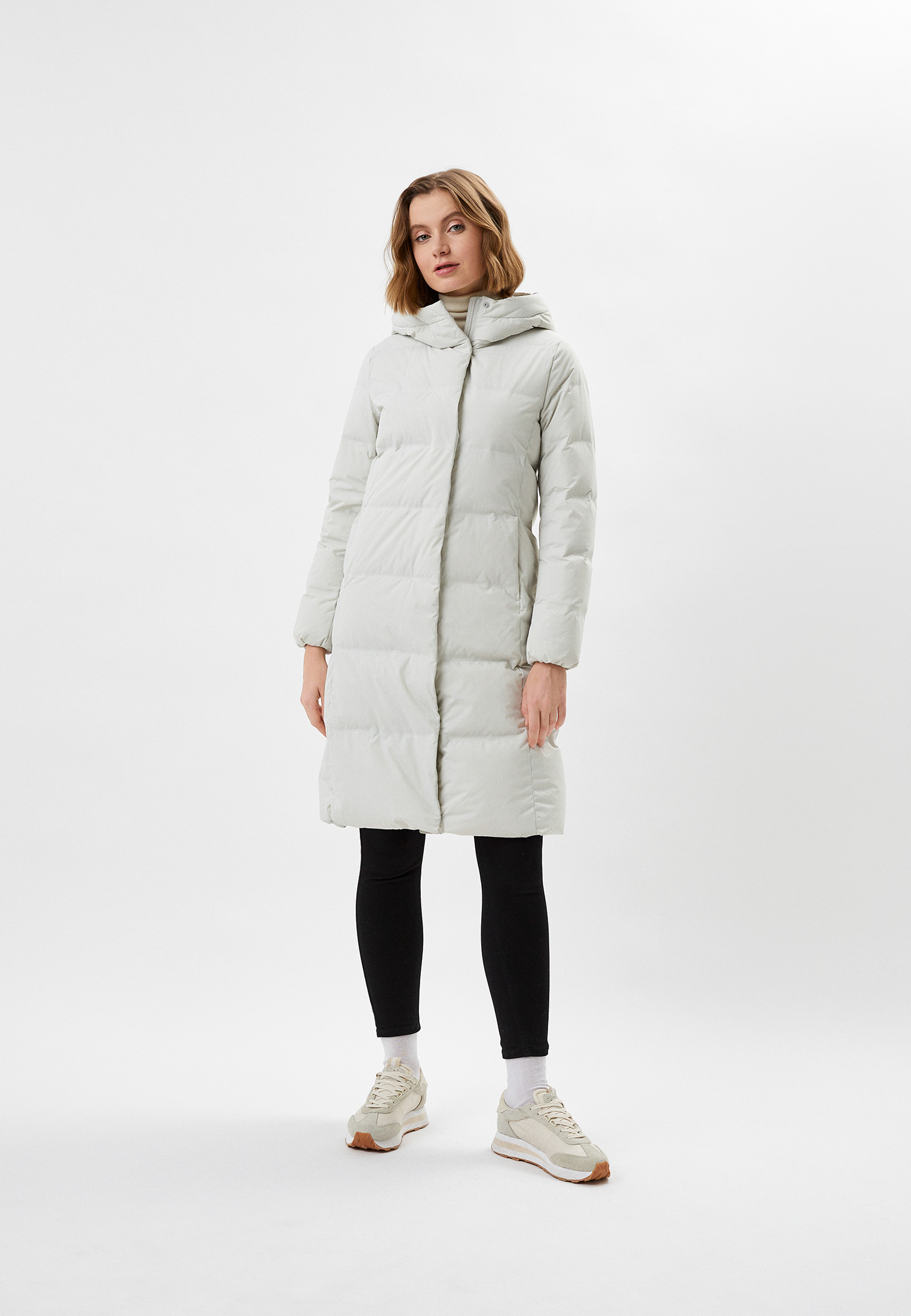 Пуховик UNIQLO бесшовный, цвет: серый, RTLACH568701 — купить в интернет ...