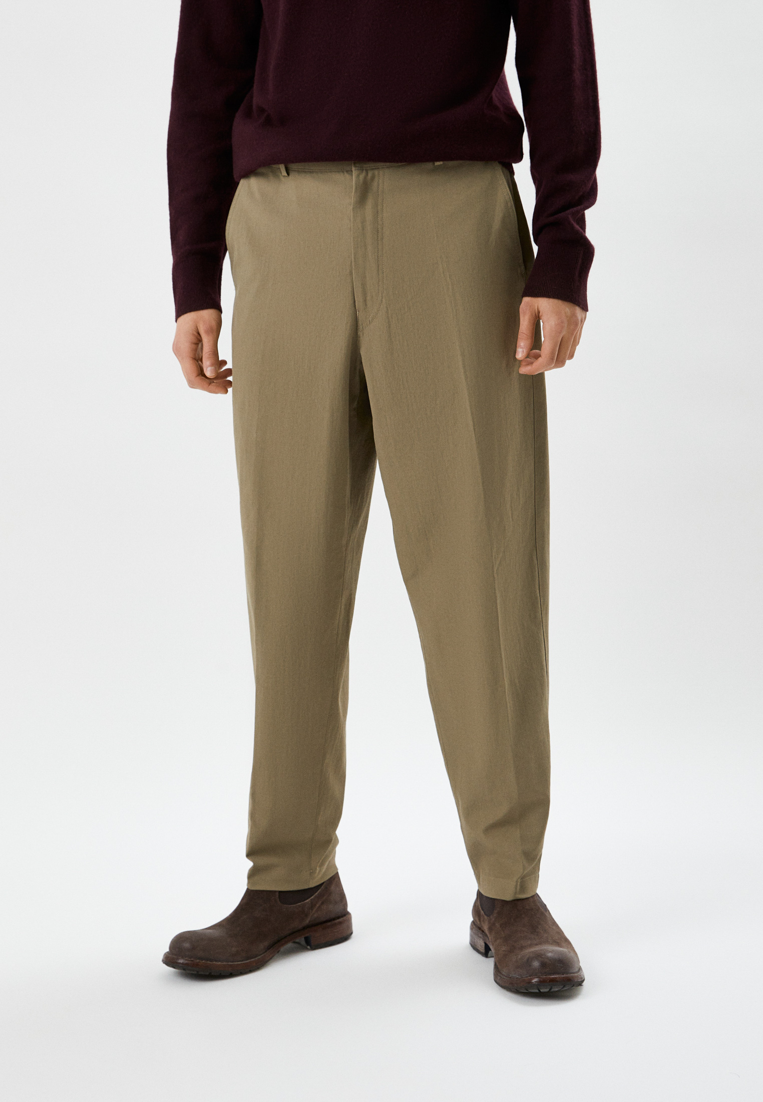 Брюки UNIQLO Uniqlo U, цвет: хаки, RTLACI291201 — купить в интернет ...