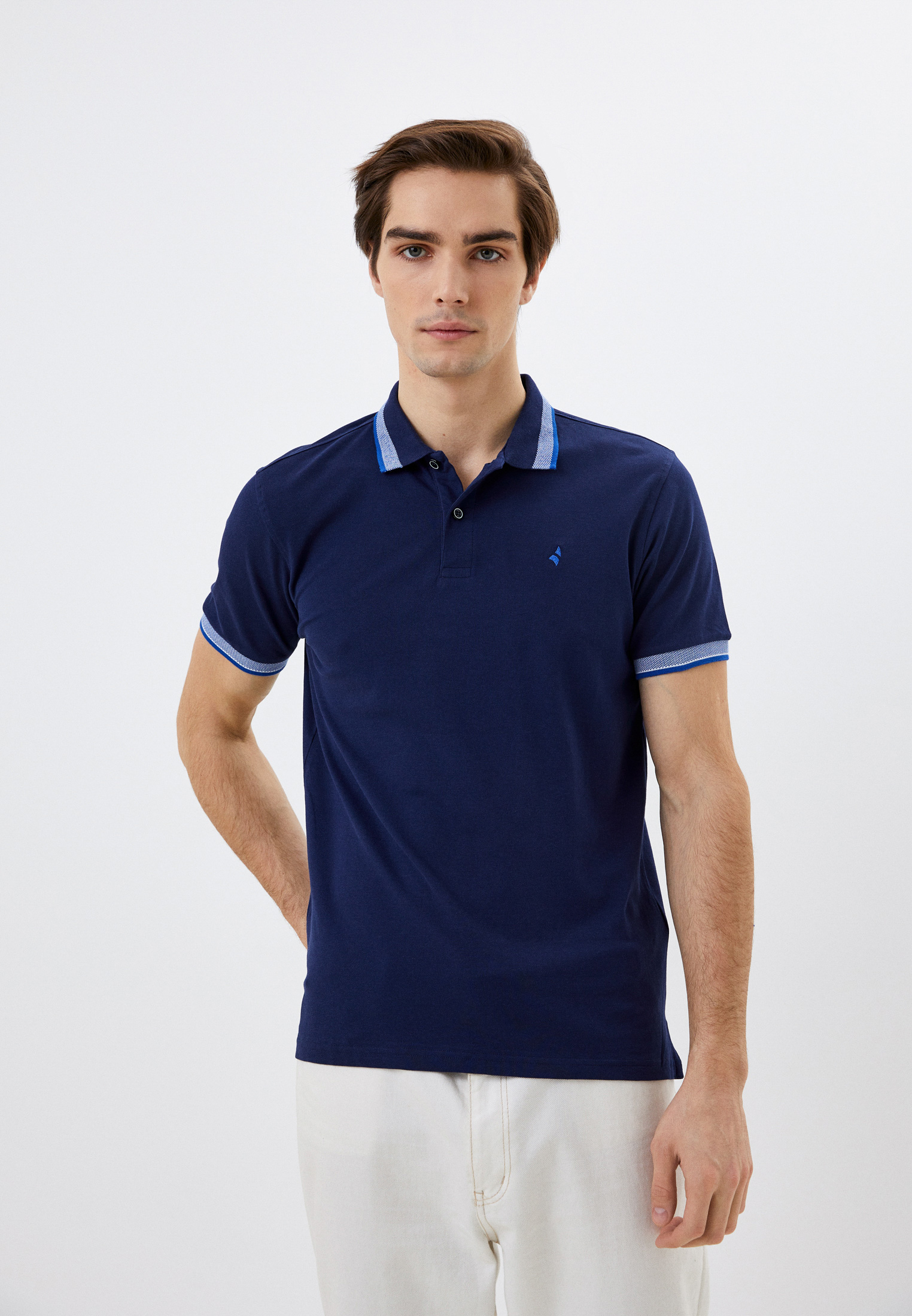 Поло Navigare, цвет: синий, RTLACI473101 — купить в интернет-магазине ...