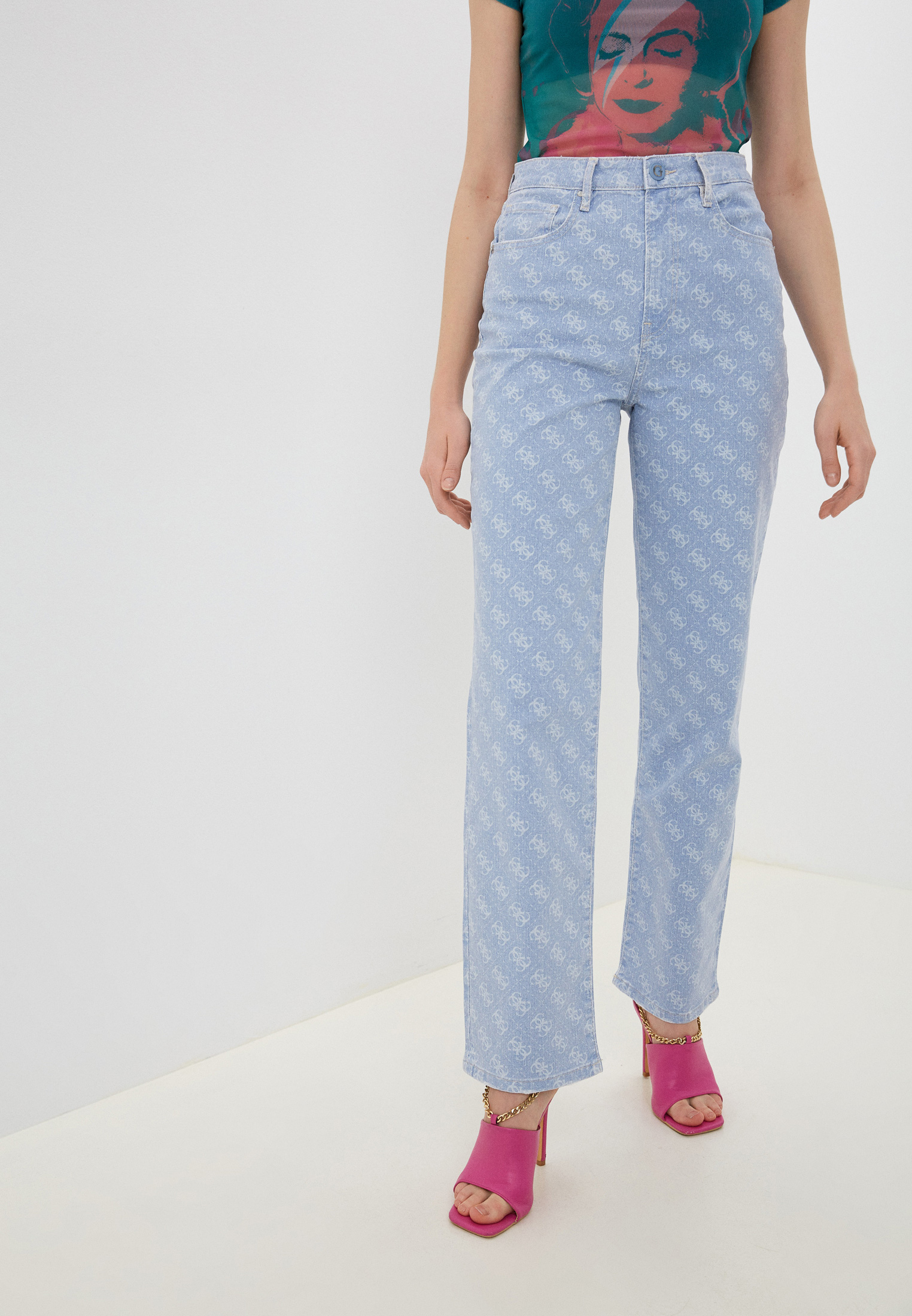 Джинсы Guess MELROSE, цвет: голубой, RTLACI756601 — купить в интернет ...