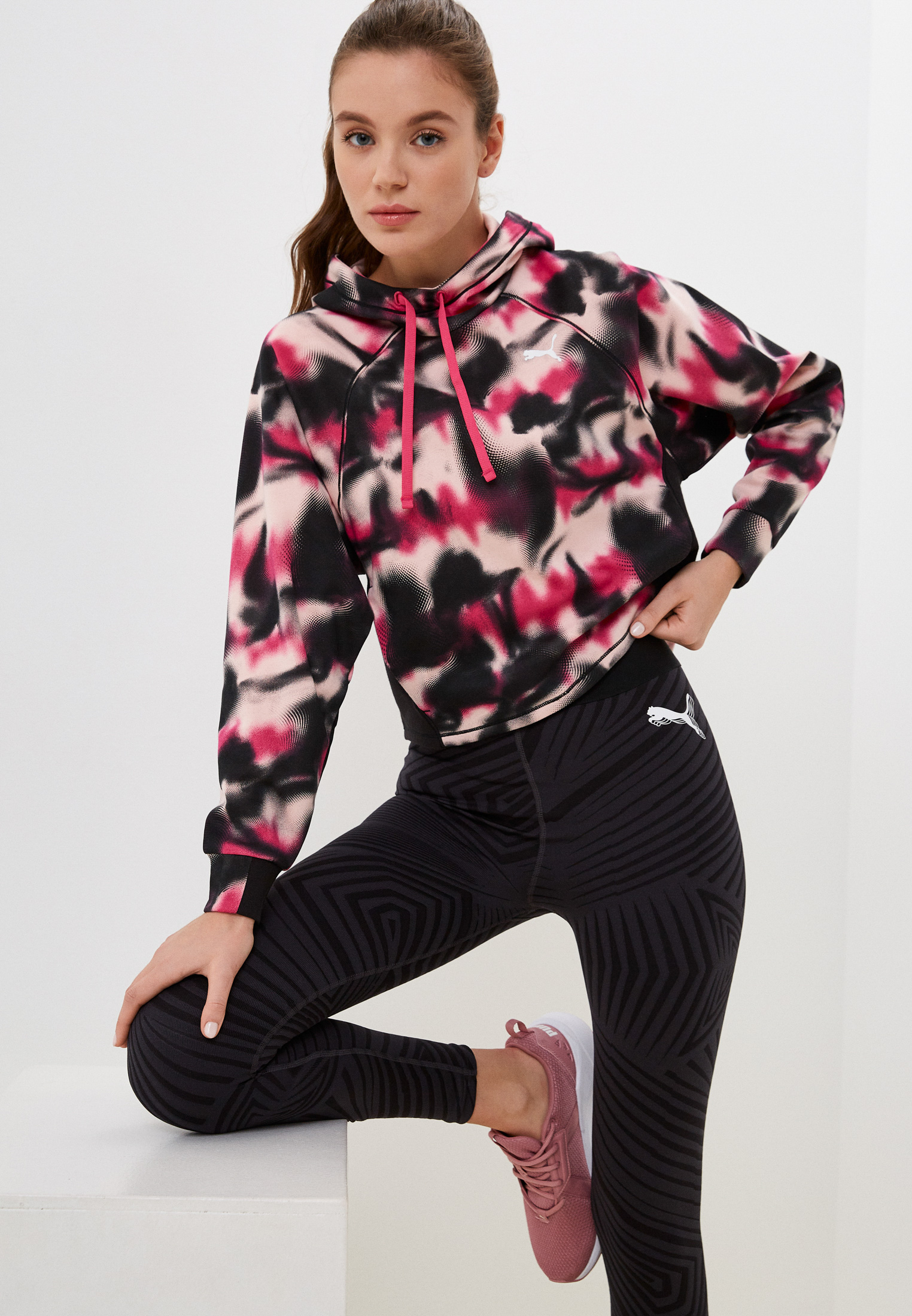 Худи PUMA MODERN SPORTS AOP Hoodie Orchid Shadow, цвет: мультиколор ...
