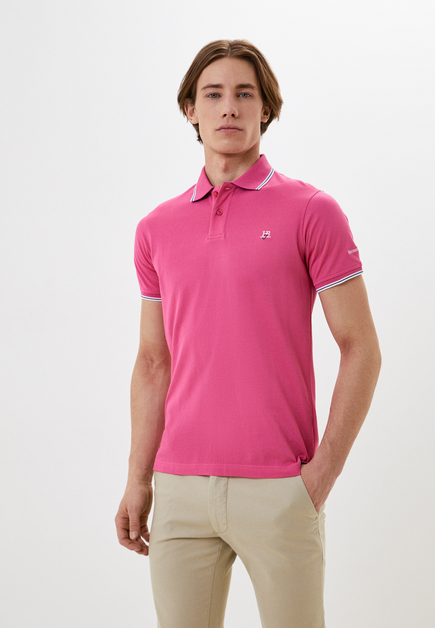 Поло Harmont & Blaine Jeans, цвет: розовый, RTLACJ440301 — купить в ...