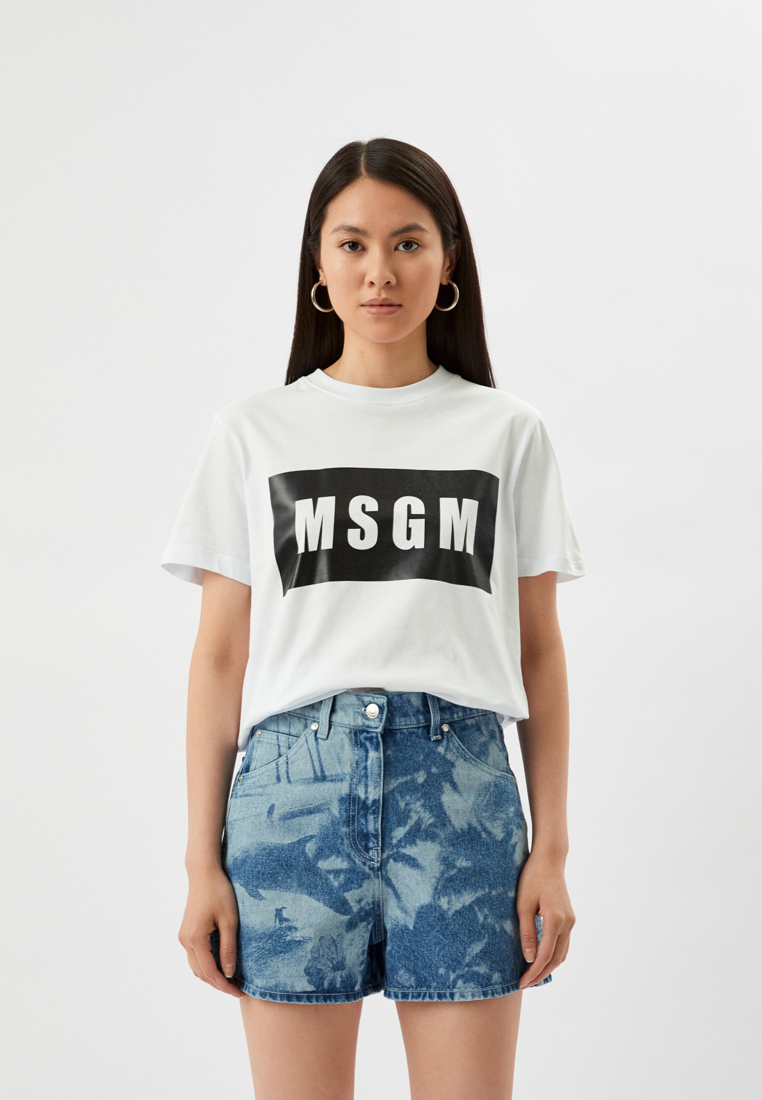 Футболка MSGM, цвет: белый, RTLACJ587901 — купить в интернет-магазине ...