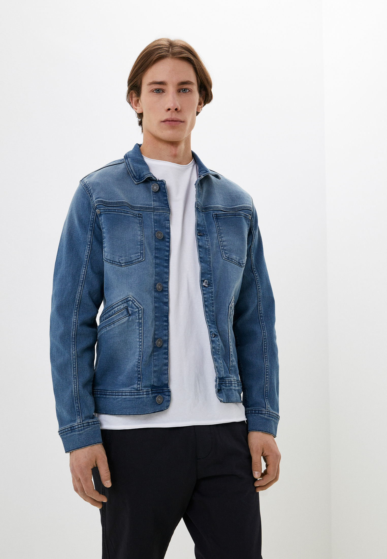 Куртка джинсовая Blend, цвет: голубой, RTLACJ833201 — купить в интернет ...