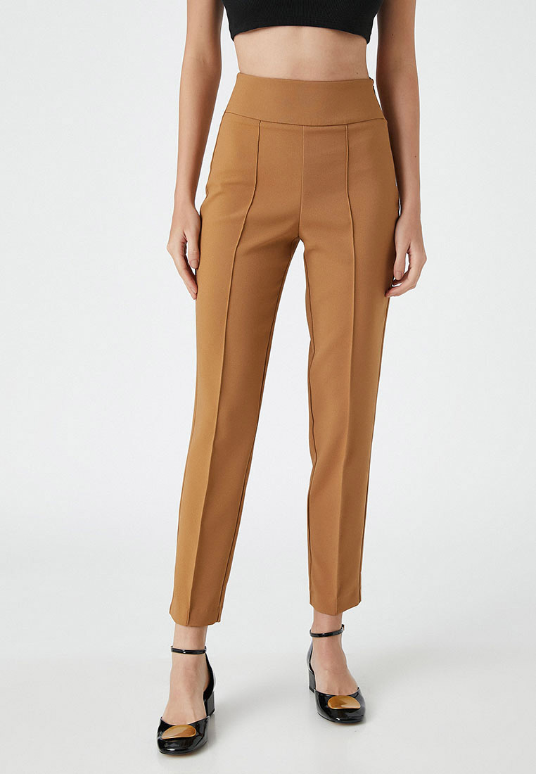Брюки Koton, цвет: коричневый, RTLACJ847901 — купить в интернет ...