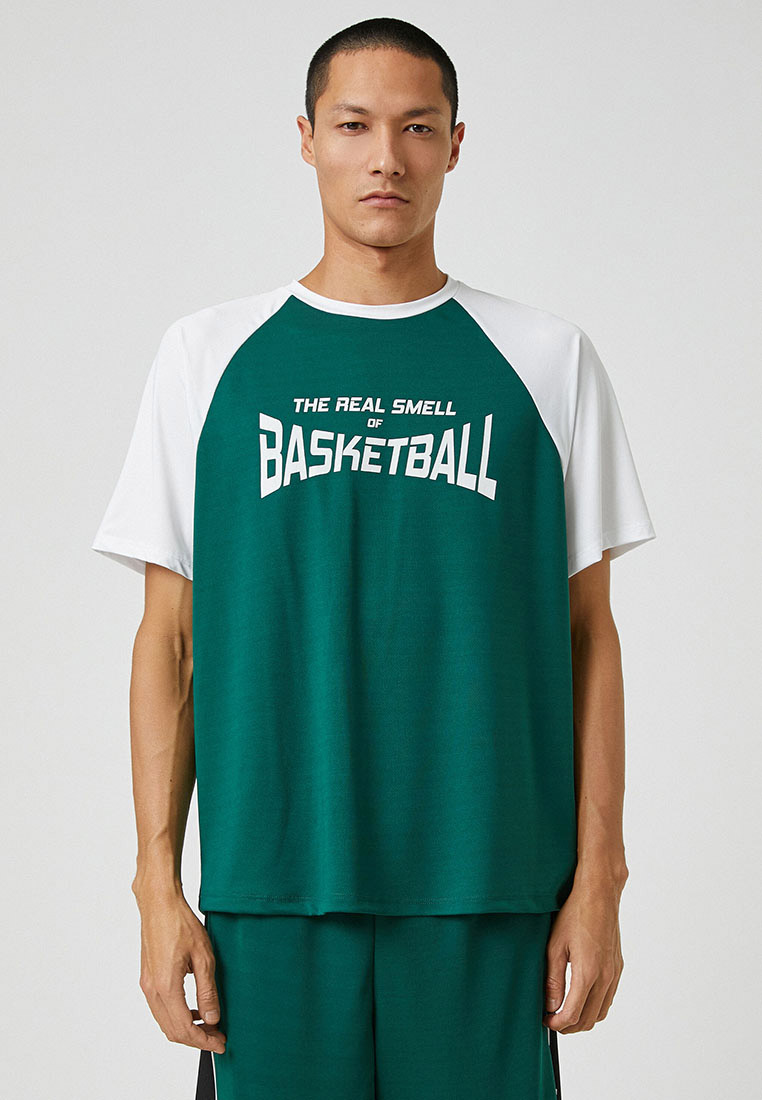 Футболка Koton, цвет: бирюзовый, RTLACJ860401 — купить в интернет ...